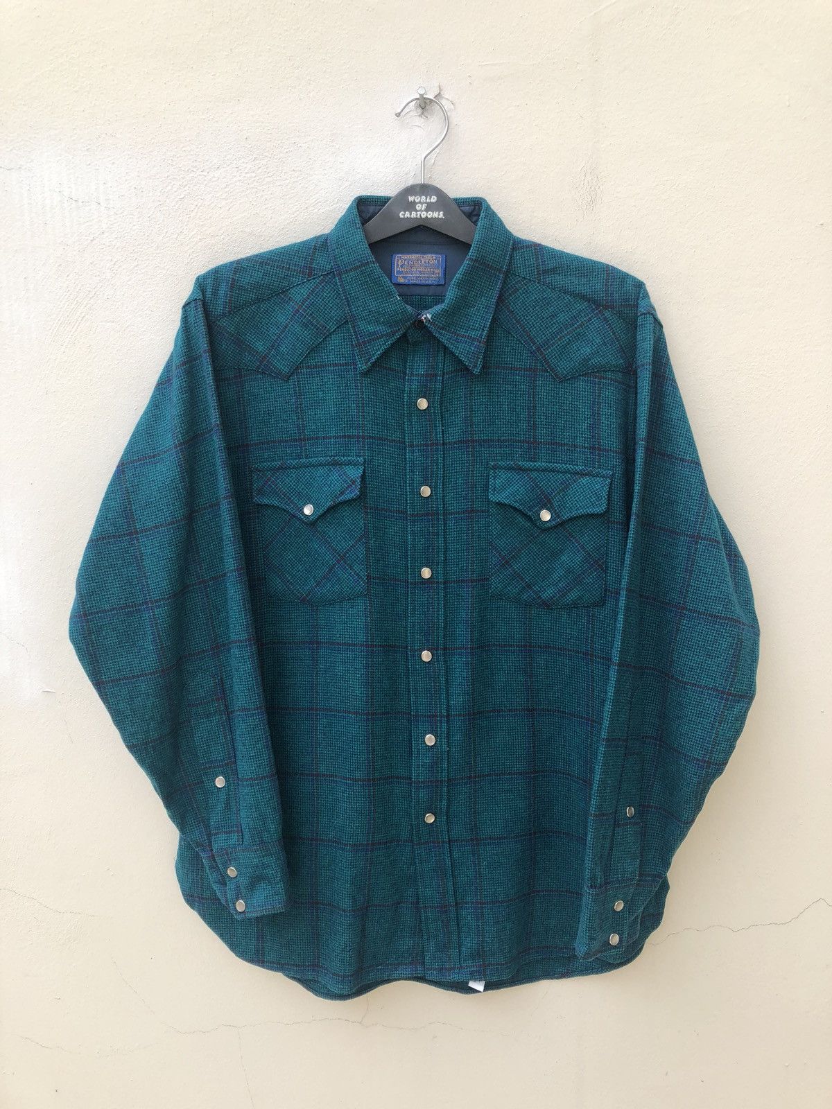Pendleton × Vintage Vintage 70s Pendleton Usa Wool Plaid Western Shirt ...