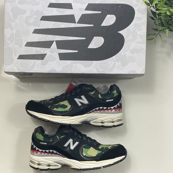 Bape Bape x New Balance 2002R Black 2021 | Grailed