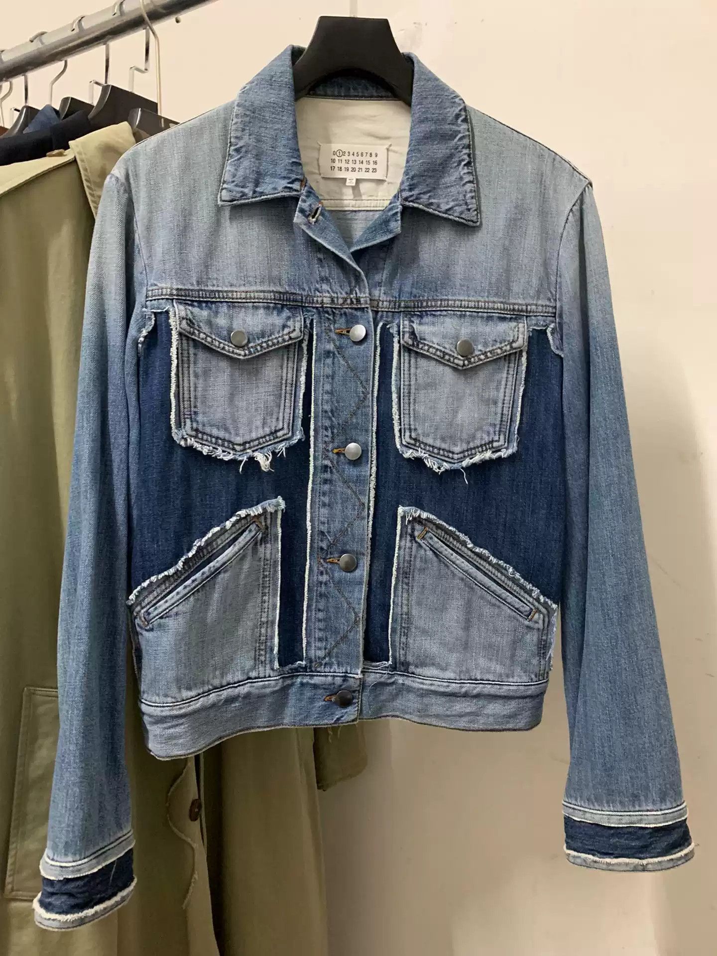 Maison Margiela SS18 SHORT EDITION DESTROYS DENIM JACKET JACKET | Grailed