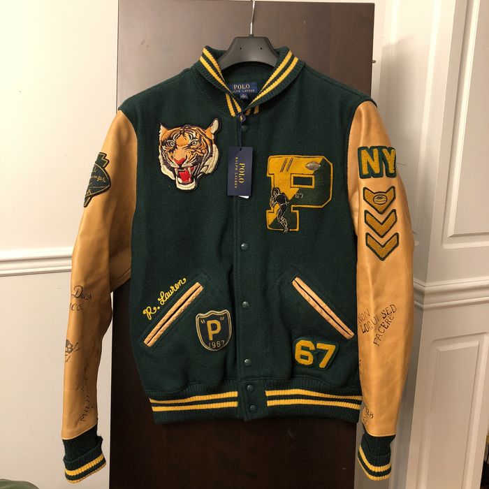 Polo Ralph Lauren Polo Ralph Lauren Varsity Letterman Tiger Jacket XL ...