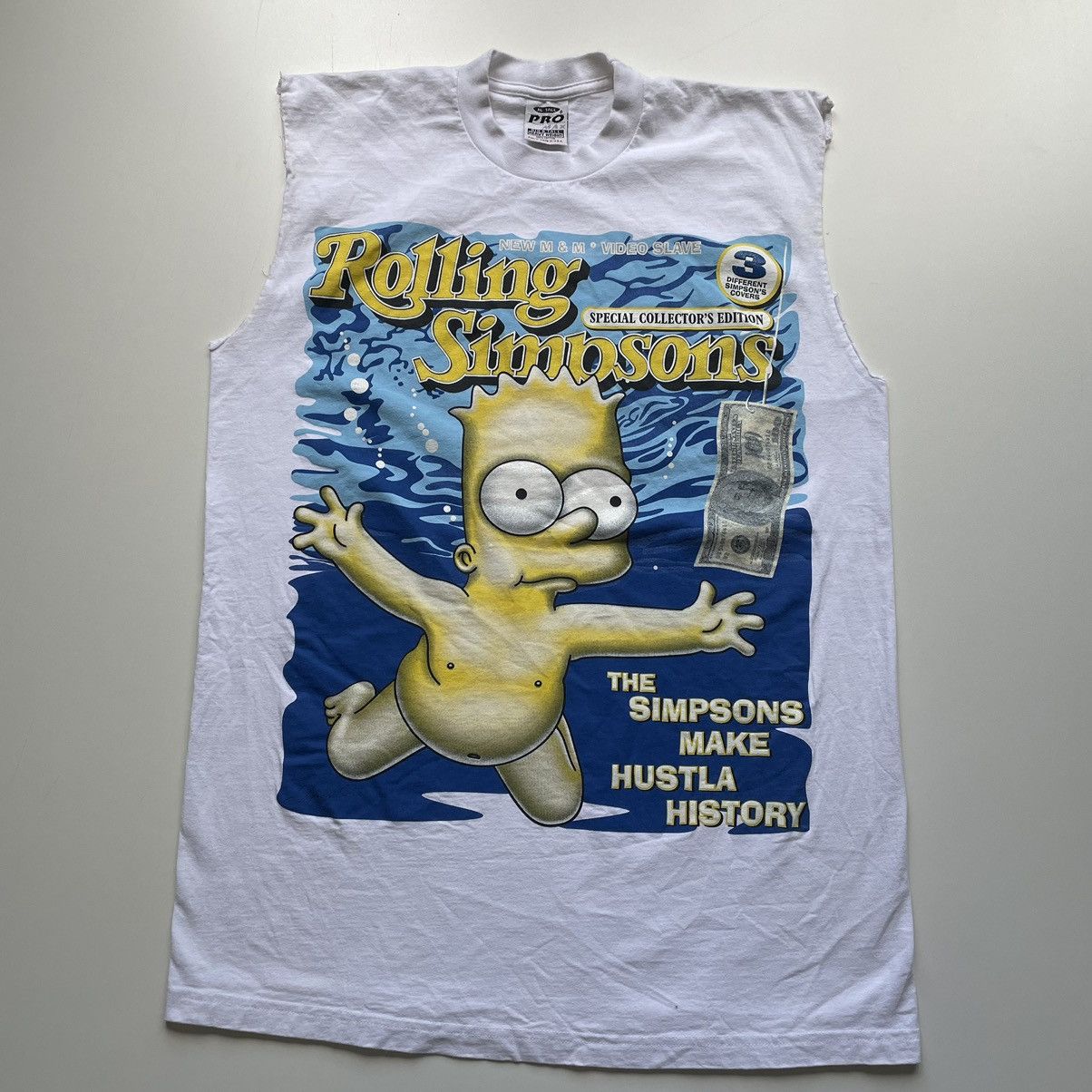 Nirvana × The Simpsons × Vintage Vintage Rolling Simpsons Nirvana Funny ...