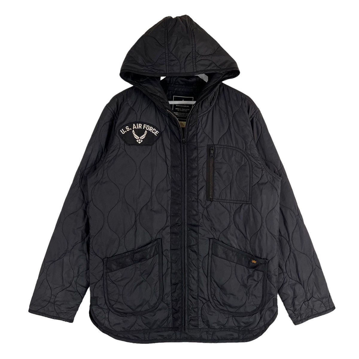Alpha Industries 💥ALPHA US AIR FORCE OFFICIAL US DEFENSE DEPT QUILTED ...