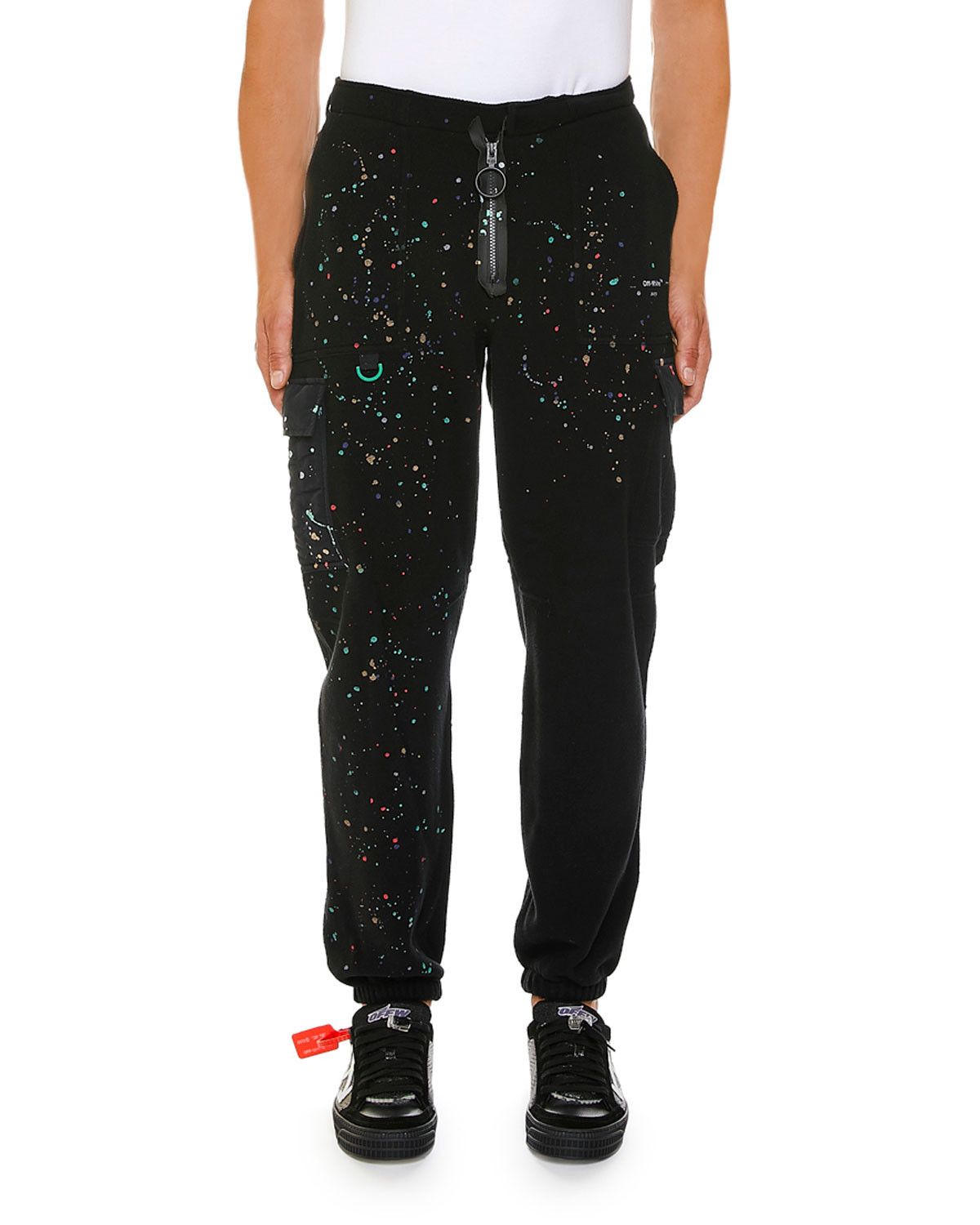 Off-White 🔥65% OFF🔥[SALE] Off-White Paint Splatter Cargo Sweatpants ...