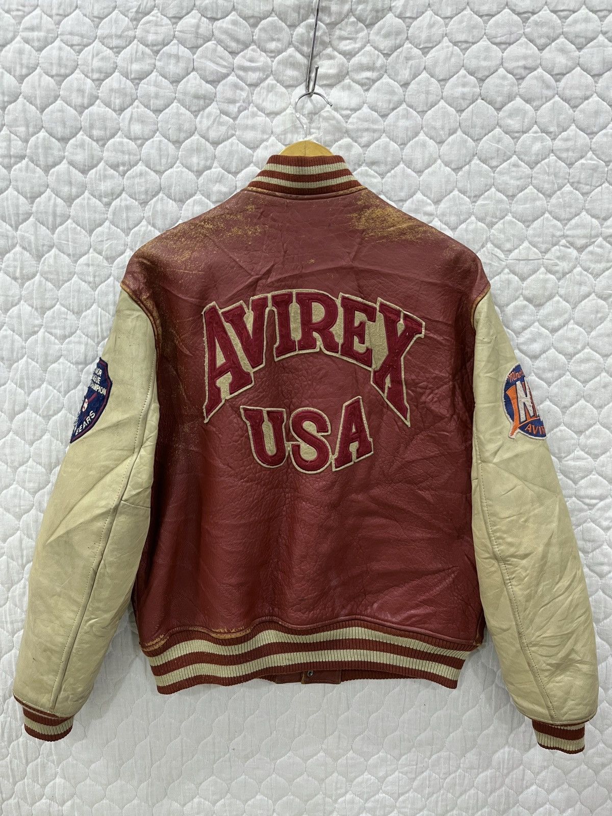 Vintage (Gggg). VINTAGE AVIREX USA OLD VARSITY STADIUM JACKET | Grailed