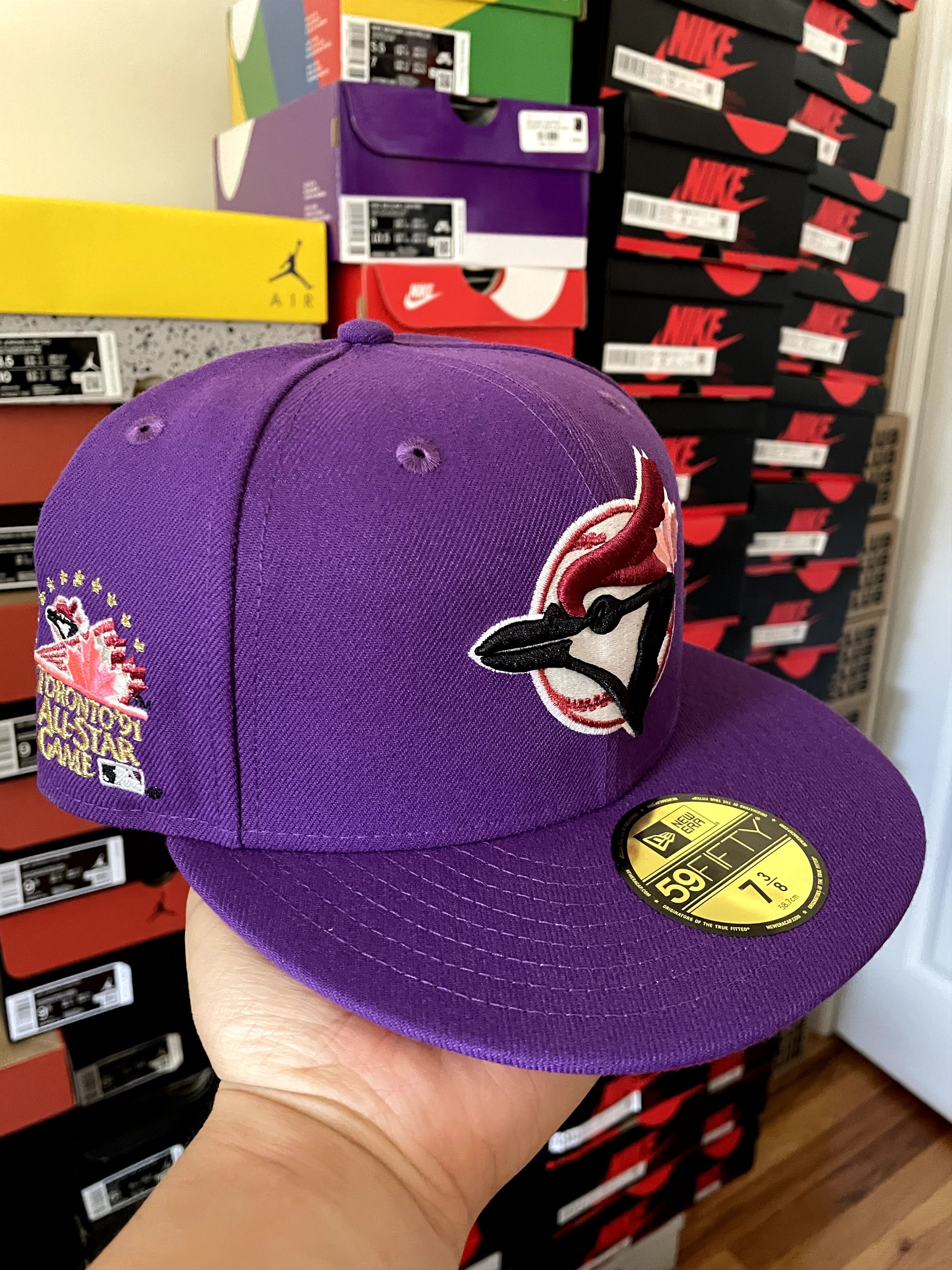 New Era Moesports Nba Crossover Toronto Blue Jays 7 38 Purple Red Grailed