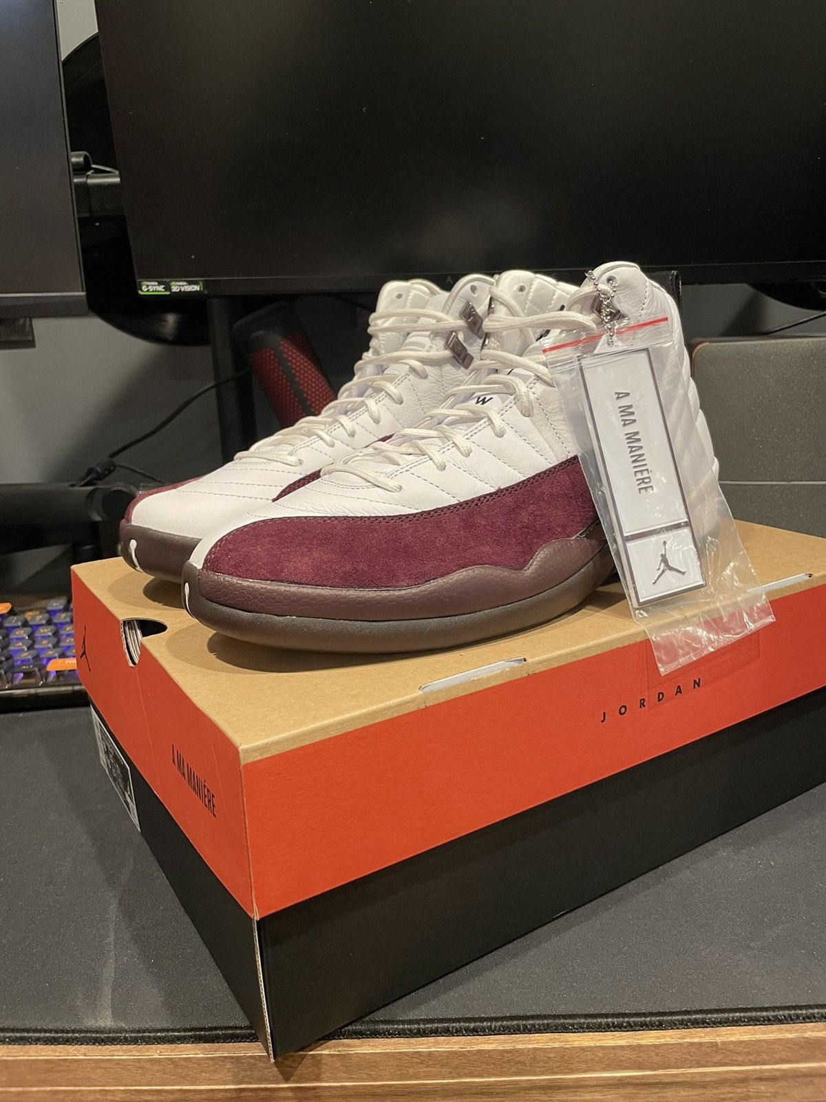 Nike Jordan 12 “A Ma Maniere” White 13W (11.5M) | Grailed