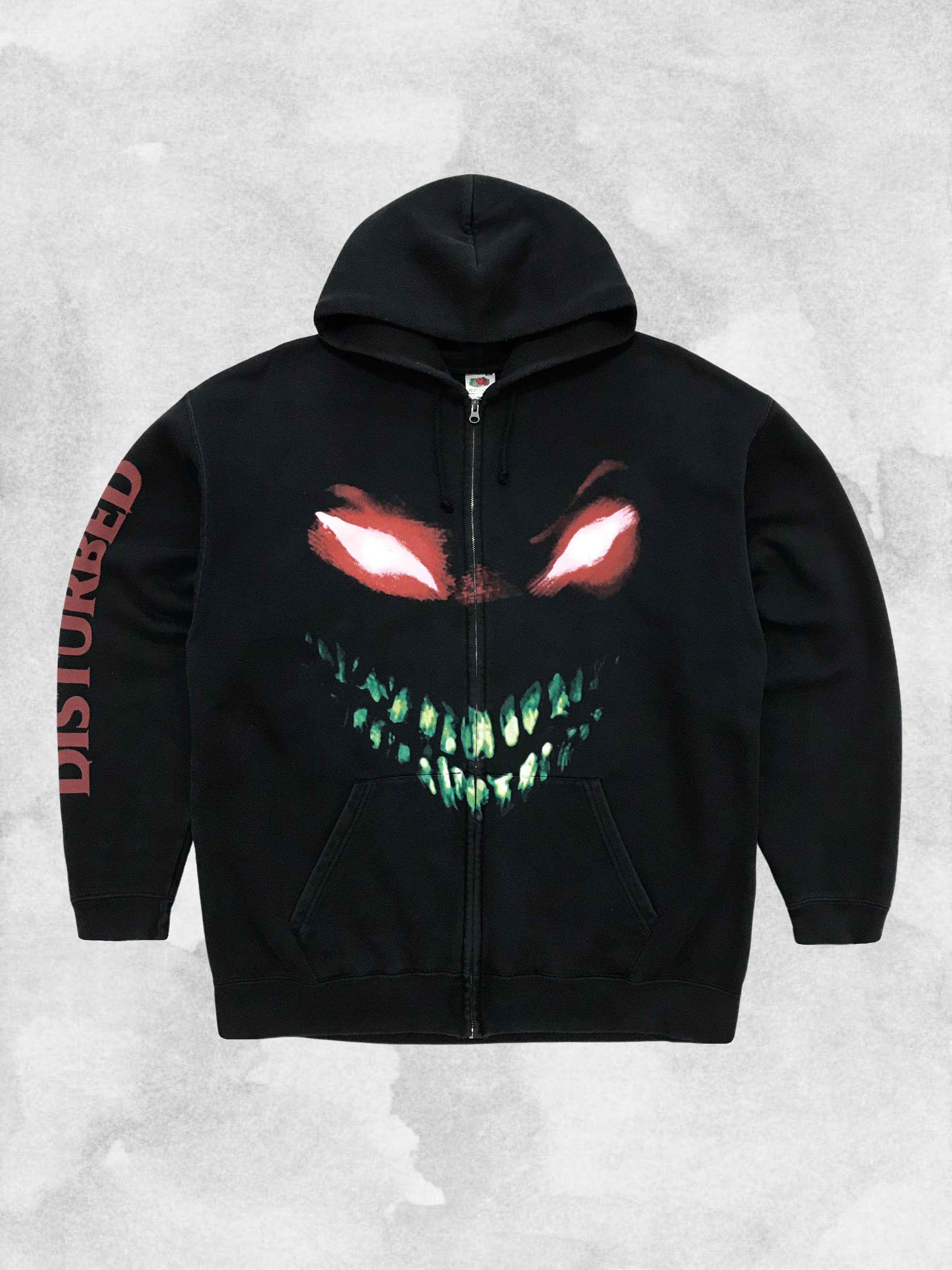 Vintage DISTURBED Vintage Hoodie Devil Face Y2K American Metal Rare ...