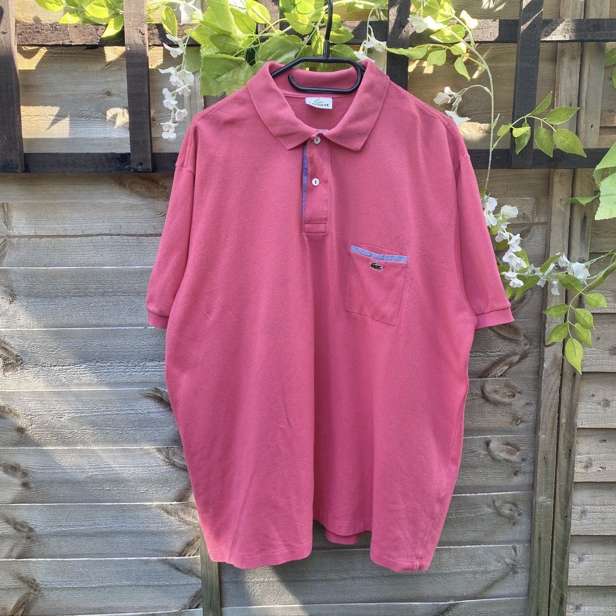 Lacoste Vintage Lacoste devanlay 1990s pink polo shirt XL | Grailed