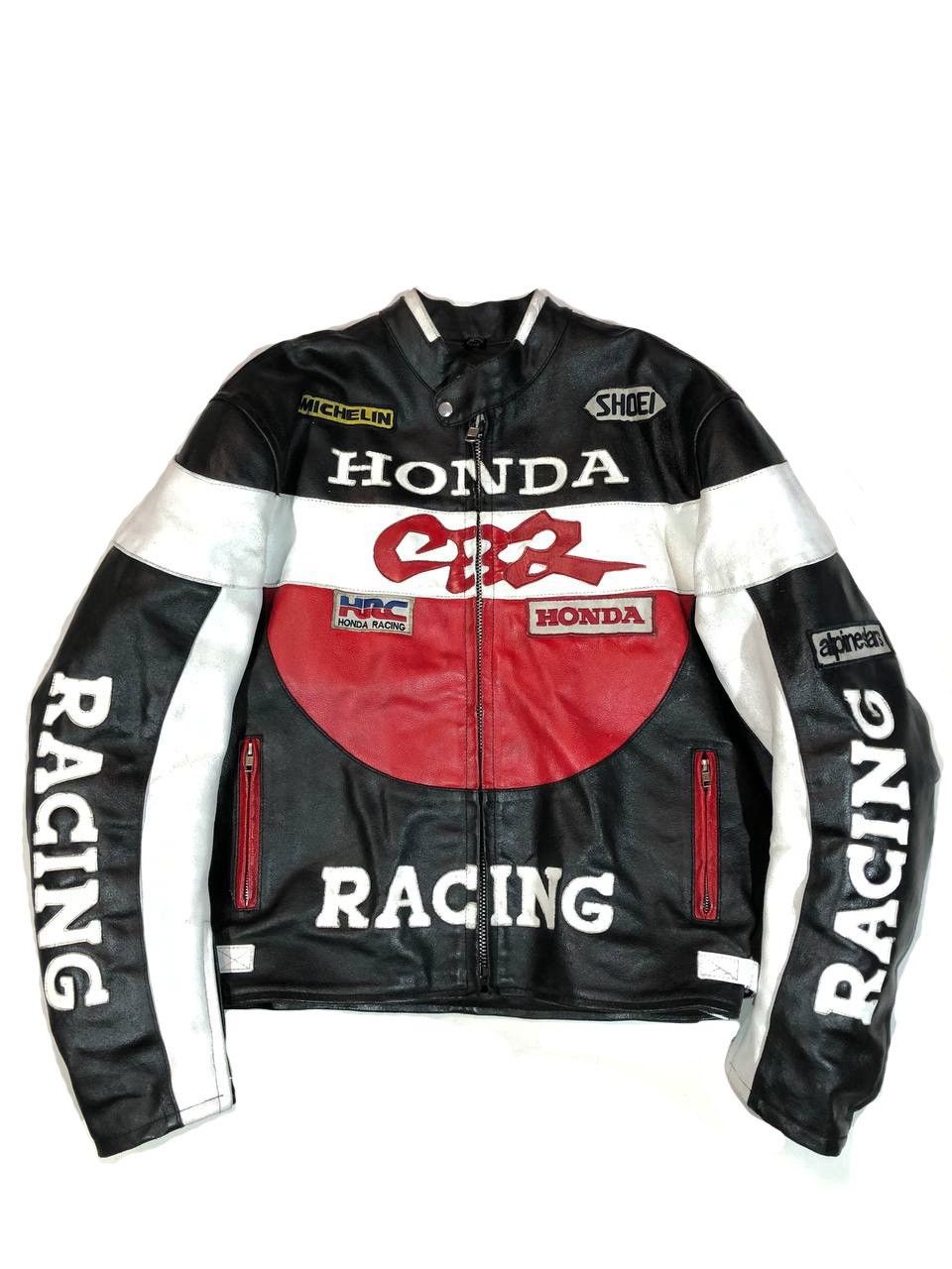 Genuine Leather × Honda × Racing Honda Vintage Moto Leather Jacket | Grailed