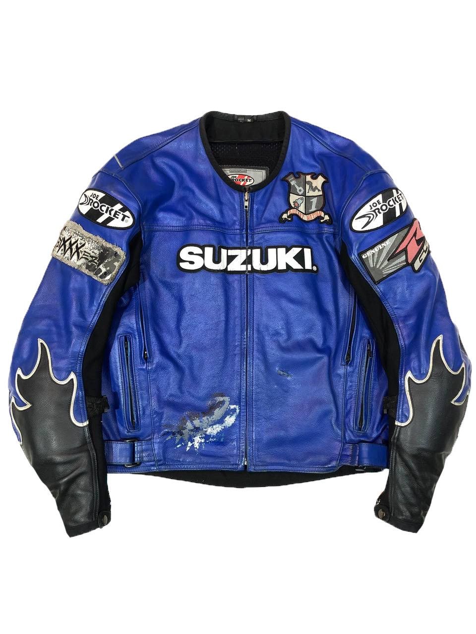 Genuine Leather Suzuki Vintage Racing Japanese Moto Jacket | Grailed