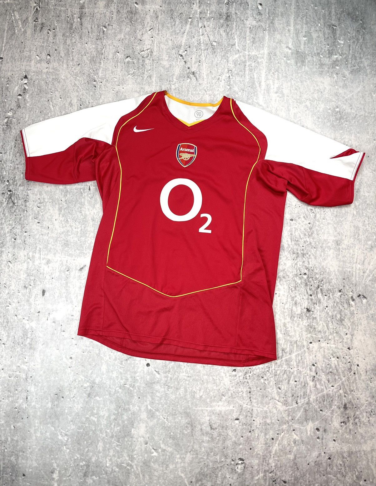 Nike Arsenal Home 2005 O2 Nike t90 red jersey perfect condition | Grailed