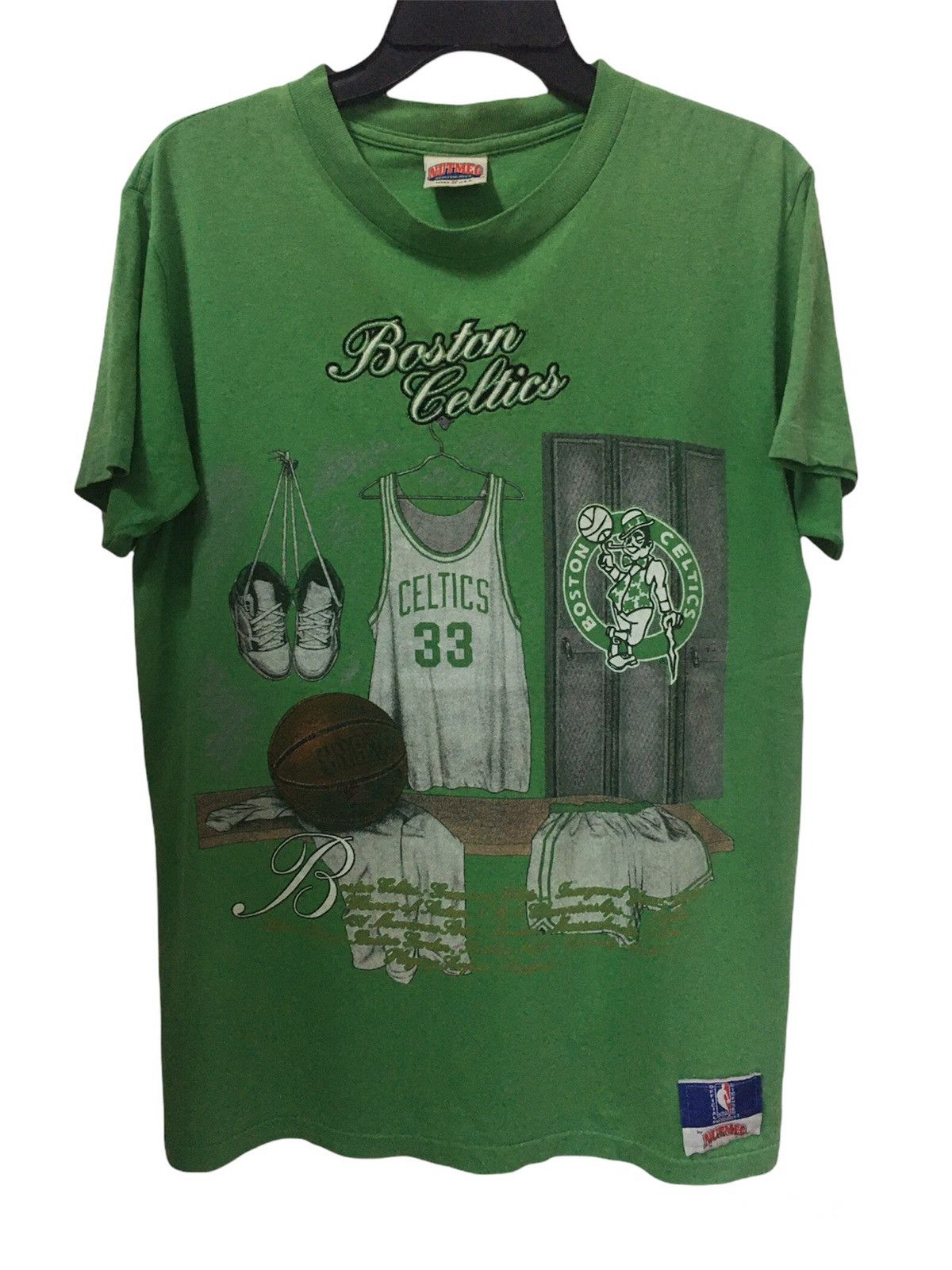NBA × Vintage Vintage 90s Larry Bird Boston Celtics NBA Locker Room ...