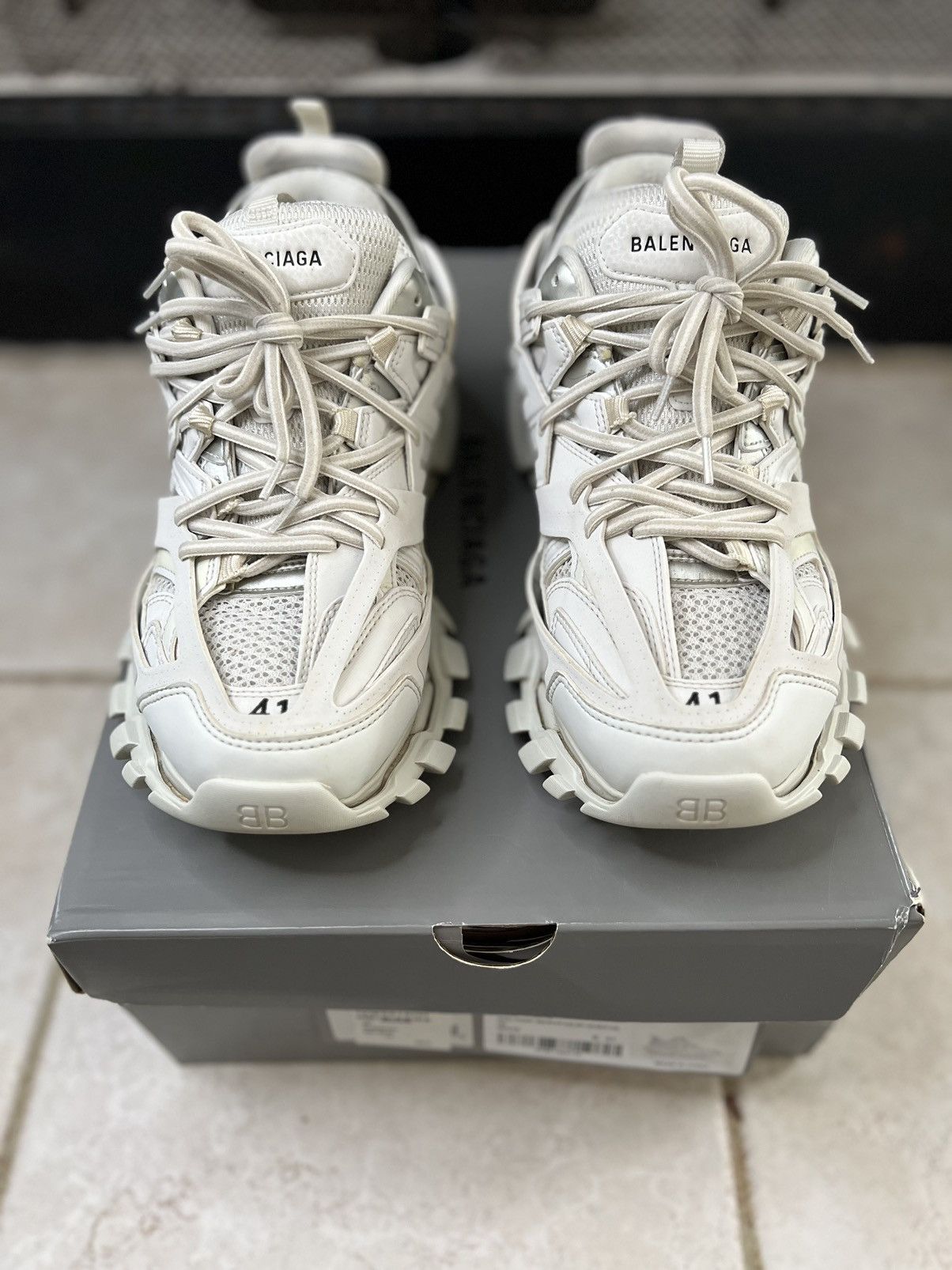 Balenciaga Balenciaga Track Runner "White" | Grailed