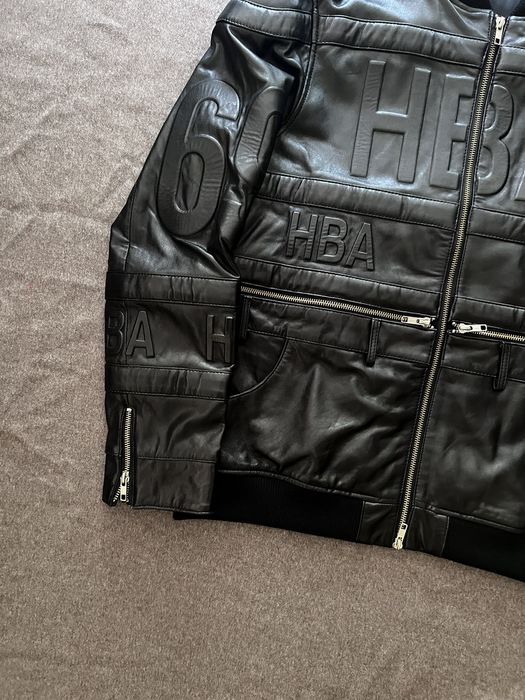 Hood By Air Leather 69 Patch Bomber Jacket | Grailed