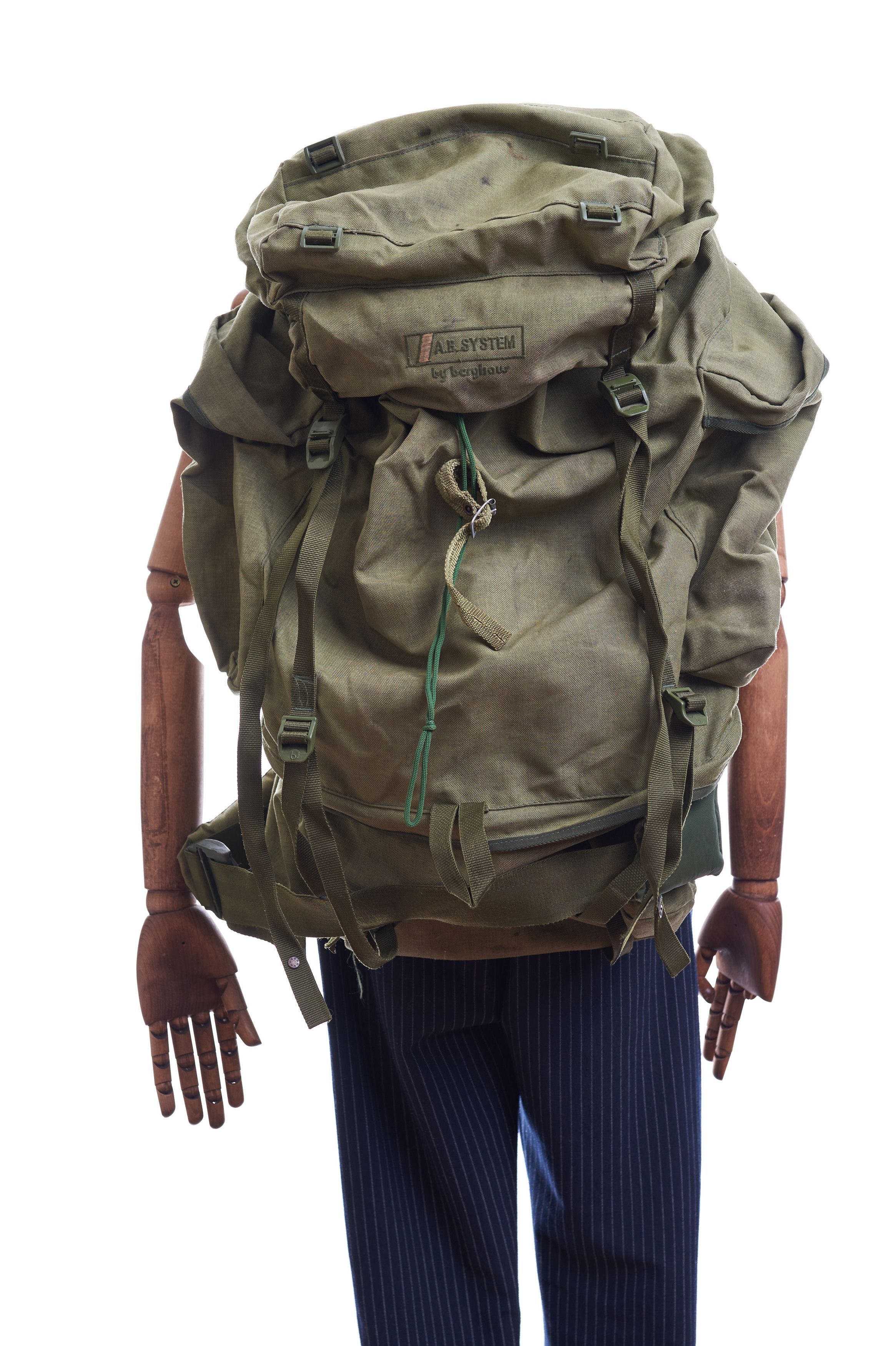 Berghaus Vintage Berghaus Olive Army A.B. System Backpack Rucksack ...