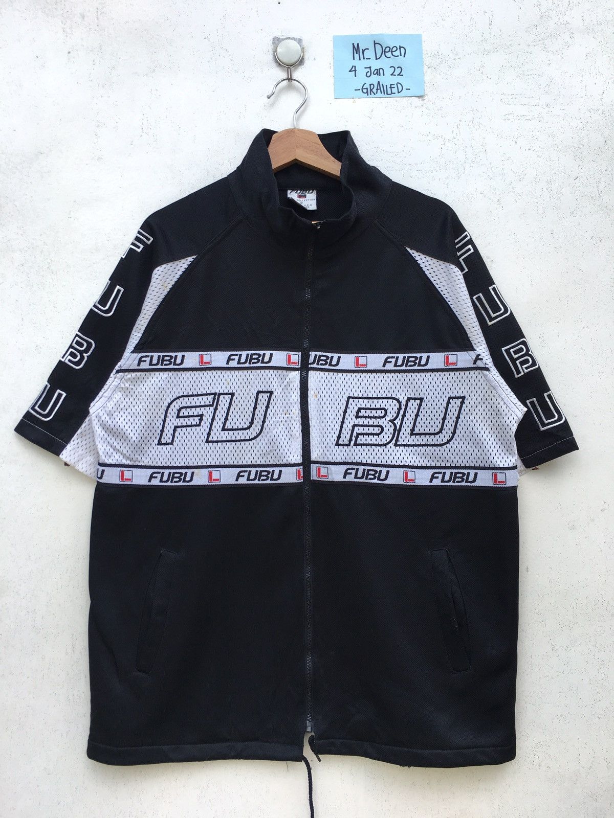 Fubu Rare Vintage FUBU Big Logo Zip Up Shirt | Grailed