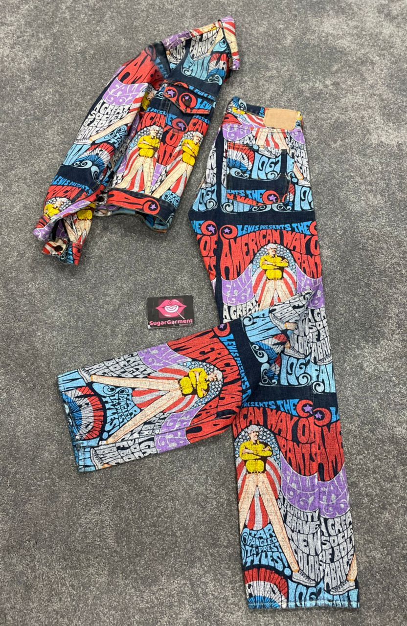 Vintage Levis 501 Jeans Jacket Banner LVC Ad 1966 Pairs Vintage | Grailed