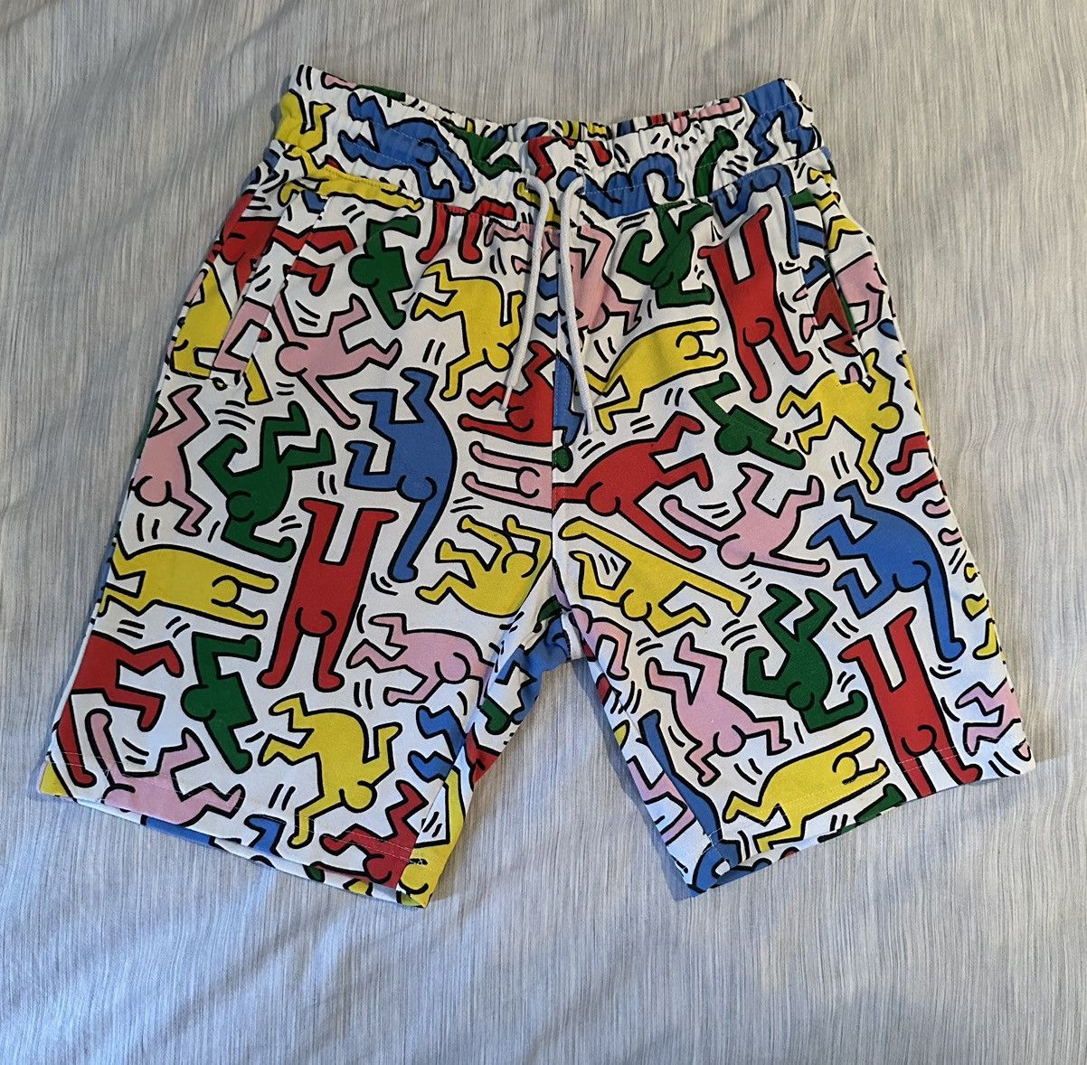 H&M Keith Haring hm shorts patterned short | Grailed