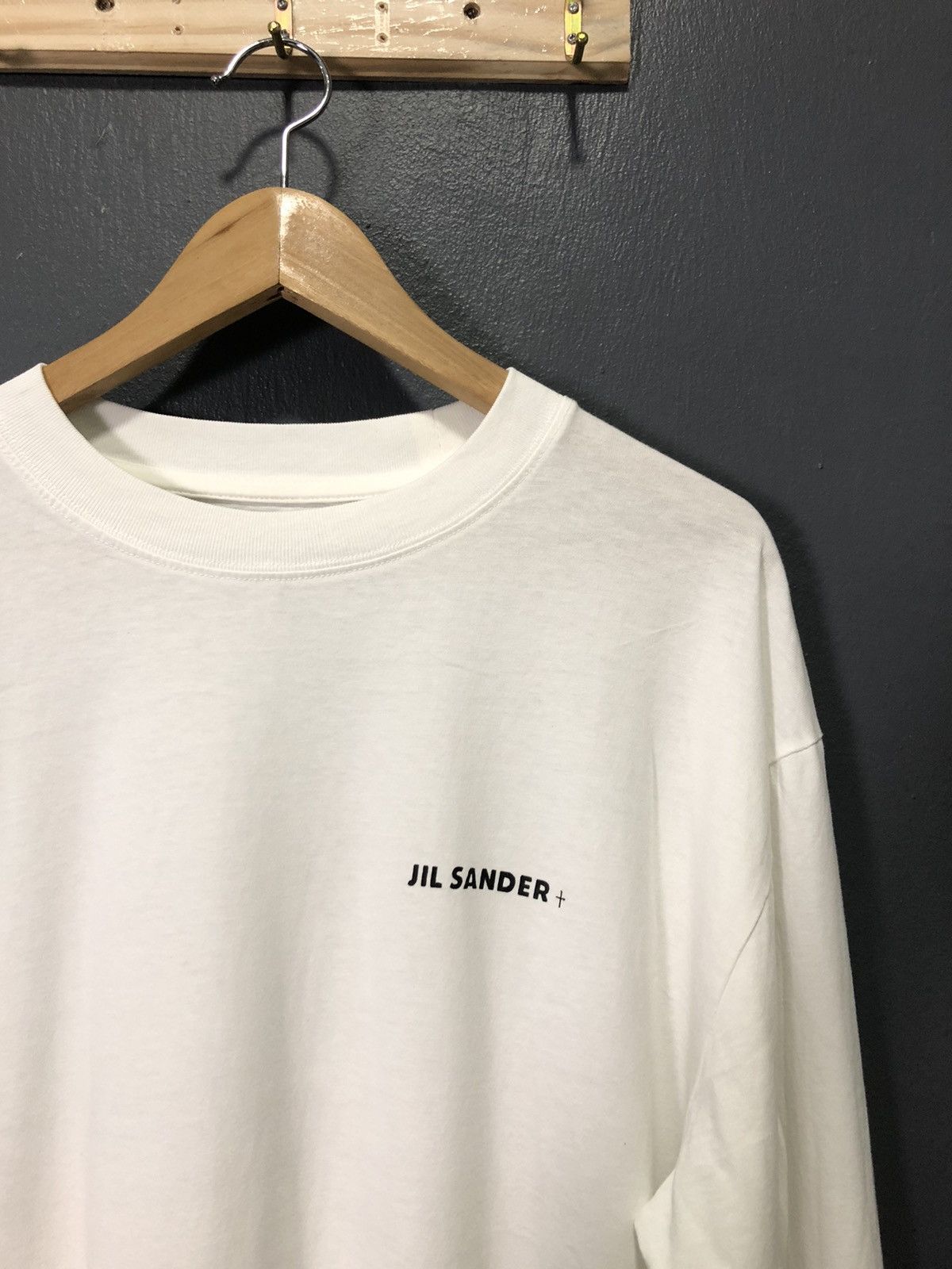 Jil Sander JIL SANDER SPELL OUT SIMPLE DESIGN LONG SLEEVE SHIRT | Grailed