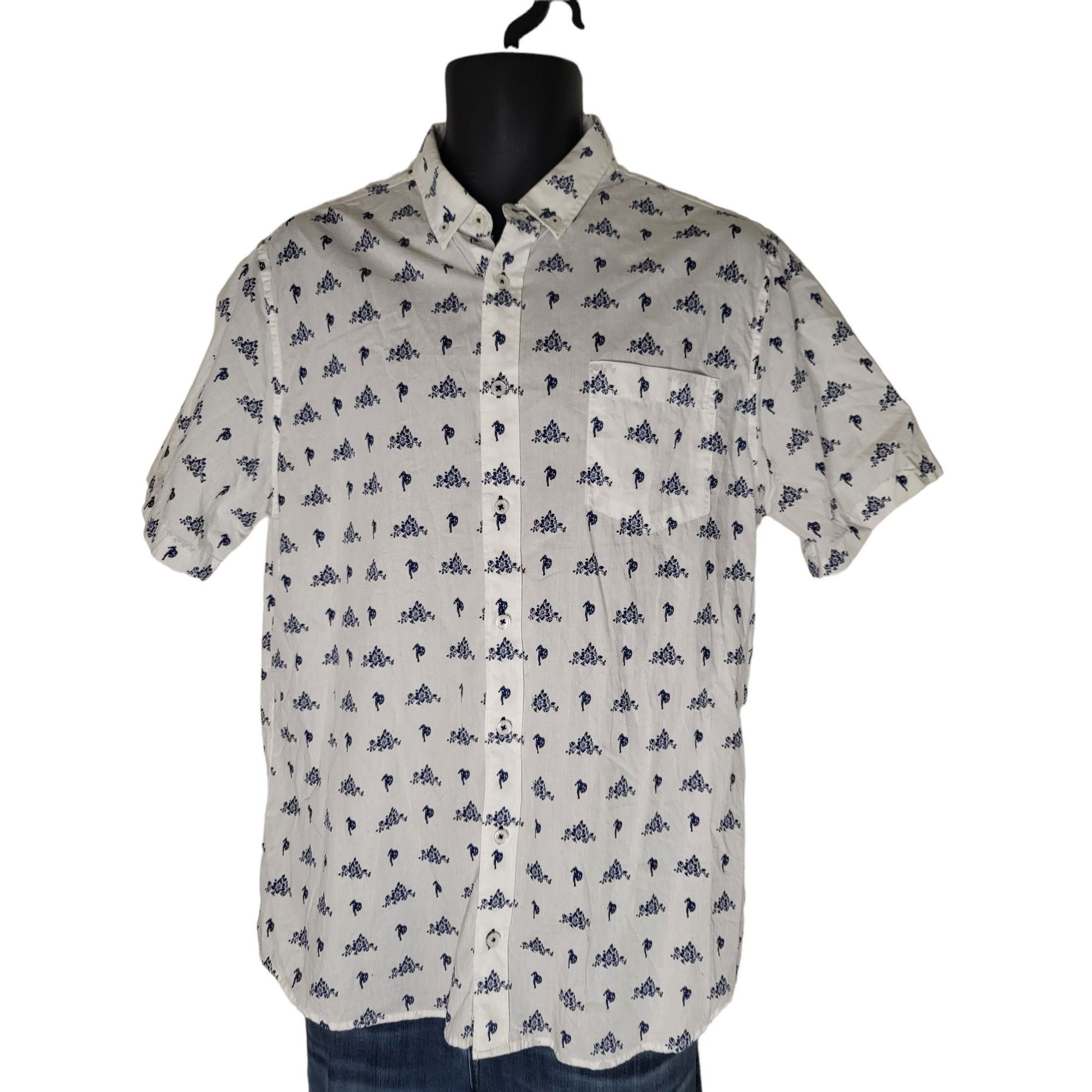 Marvel Comics Marvel Graham & Co Large Cotton Button Shirt Slim Fit ...