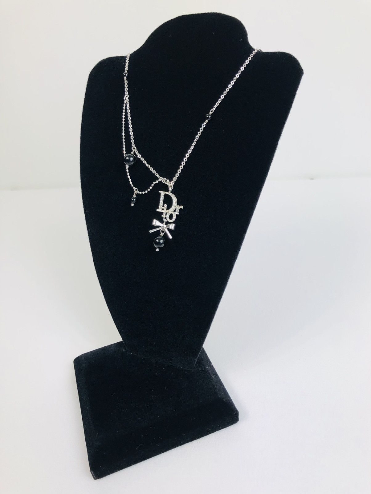 Dior Dior encrusted logo necklace | Grailed