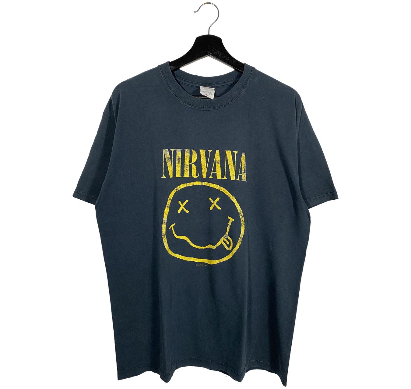 Vintage Vintage Anvil Nirvana Nevermind Smiley Face band tee black ...