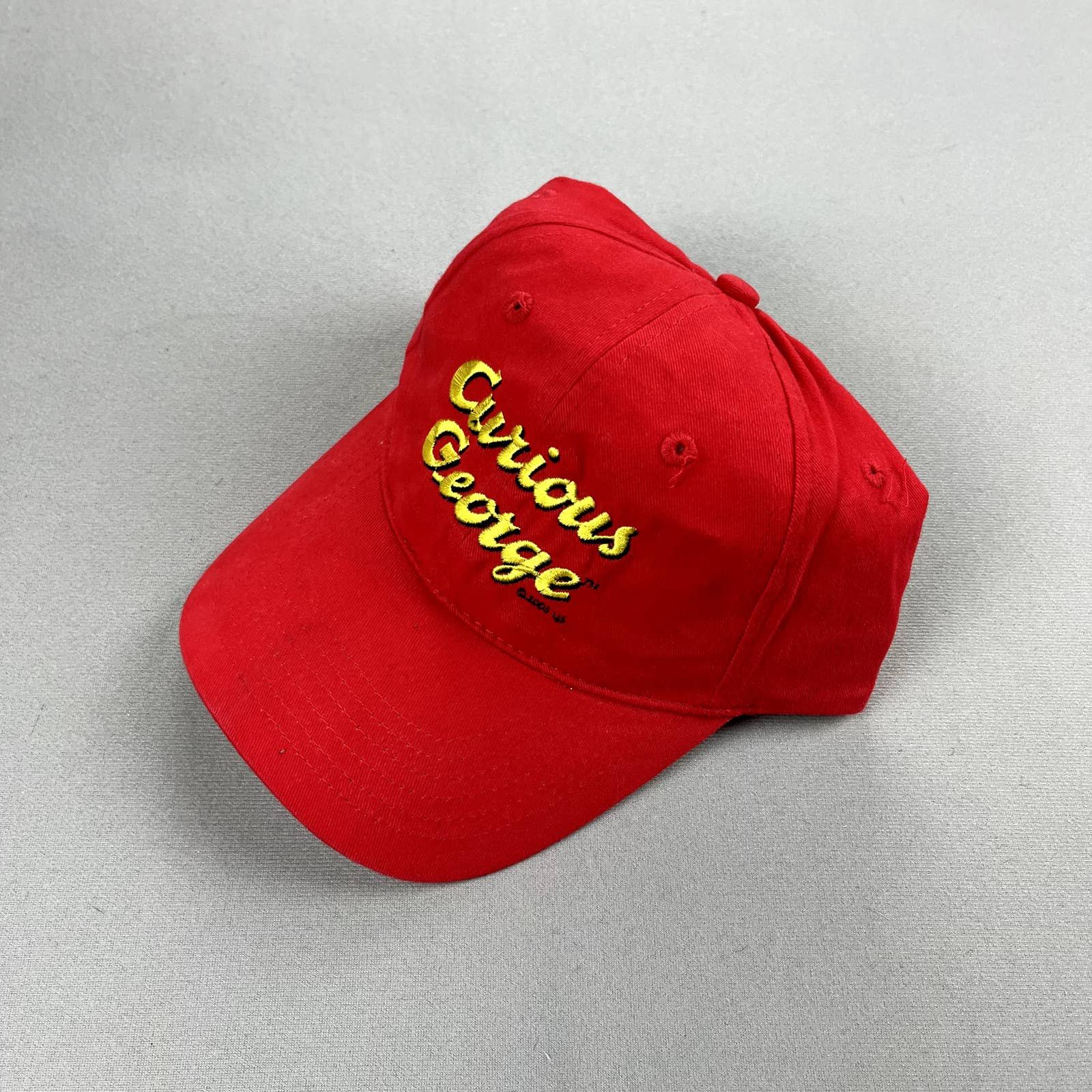 Vintage Vintage Curious George Hat Cap Red Book Cartoon Monkey 2005 ...