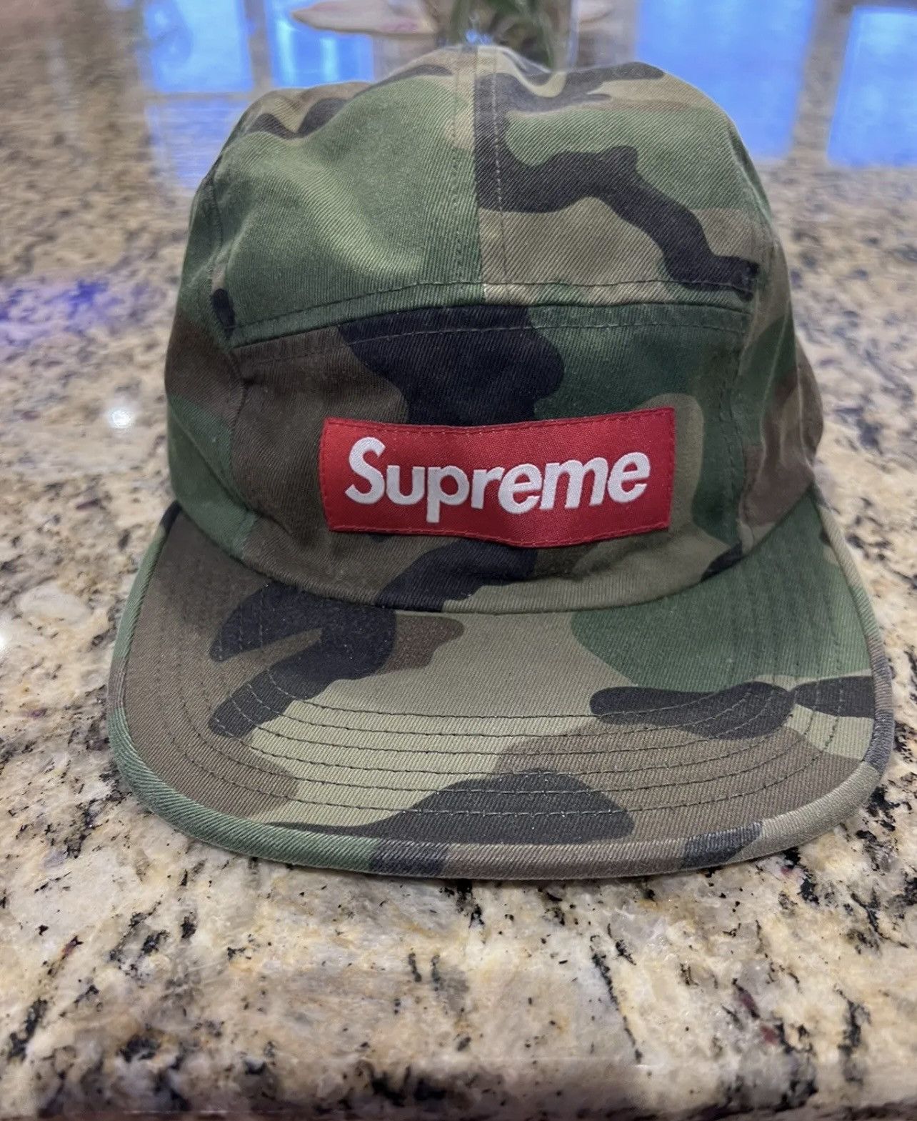 Supreme Supreme 5 Panel Camp Cap Green Camo | Grailed