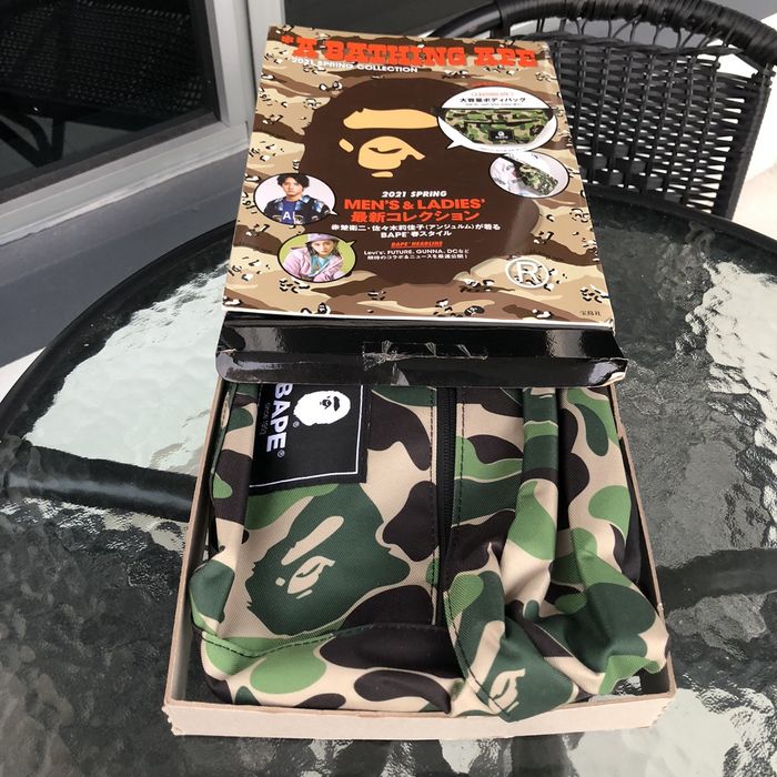 Bape 🔥OG Bape 2021 Spring Collection Magazine ABC Camo Waist Bag | Grailed