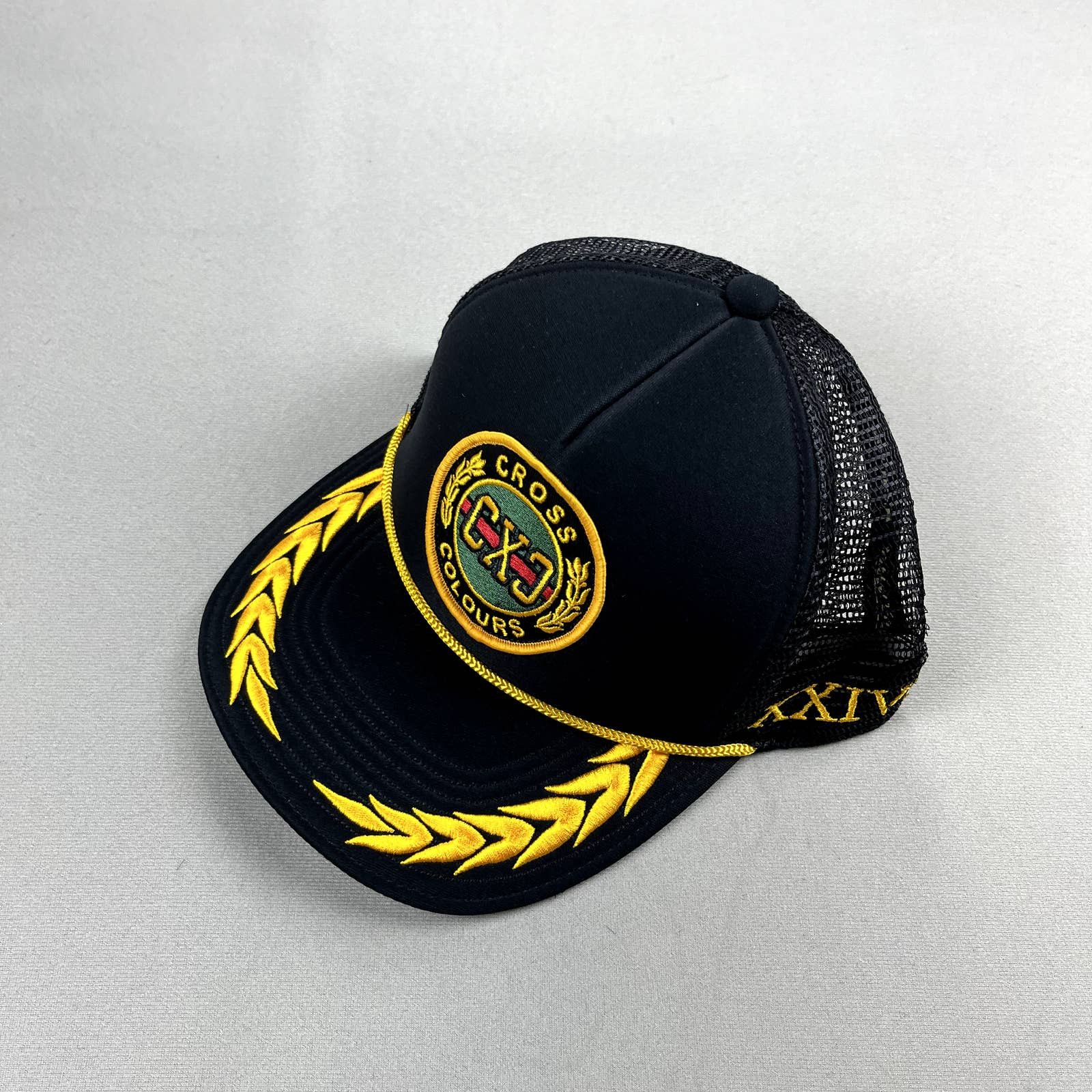 Mitchell & Ness Cross Colours Hat Snapback Trucker Black Bruno Mars 24K ...