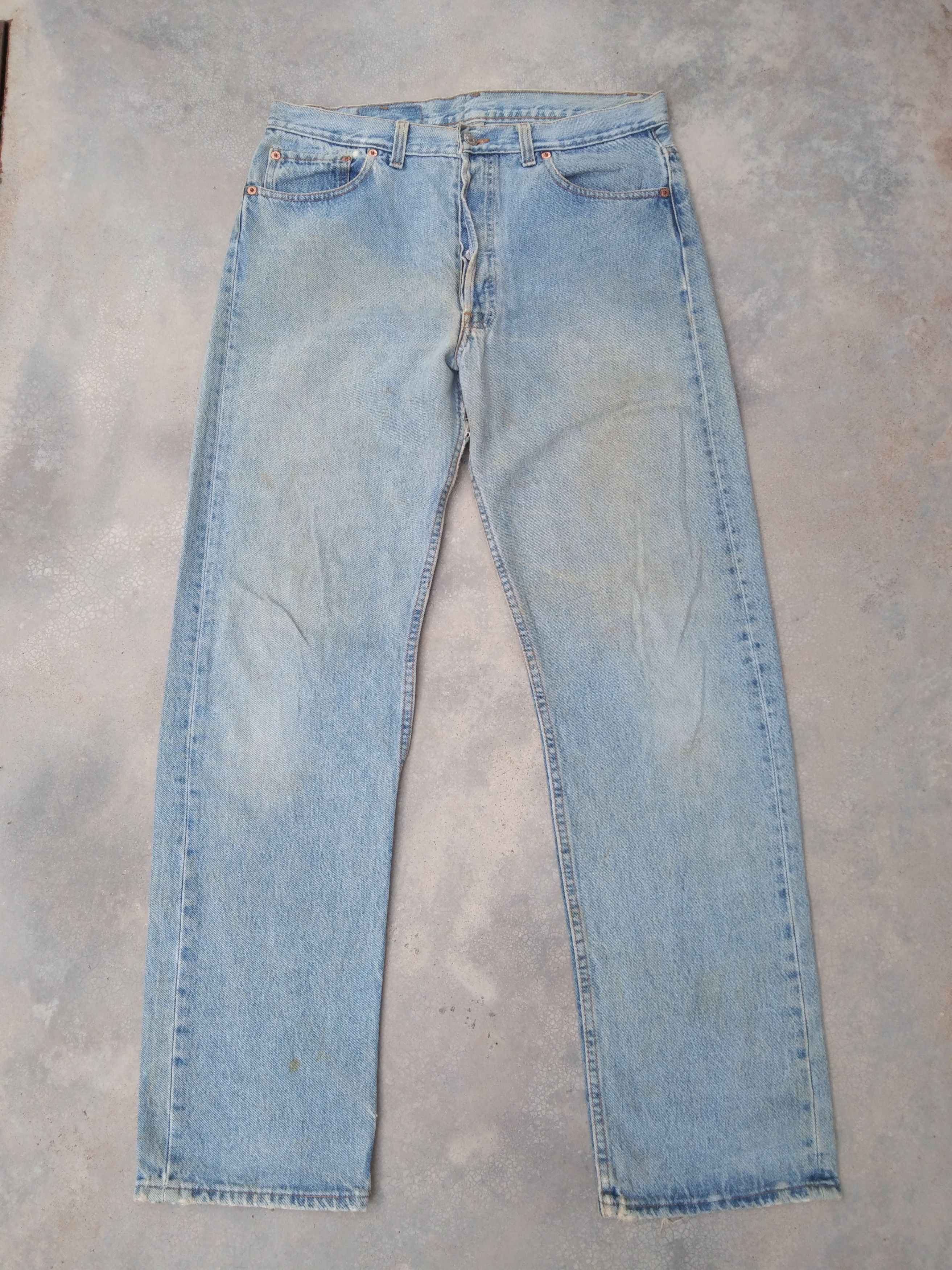 Levi's × Streetwear × Vintage 80s Vintage Levi's 501 Made In USA Distressed Jeans 33x32 | Grailed