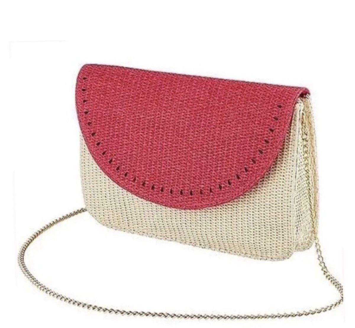 Escada Escada Watermelon straw shoulder bag | Grailed