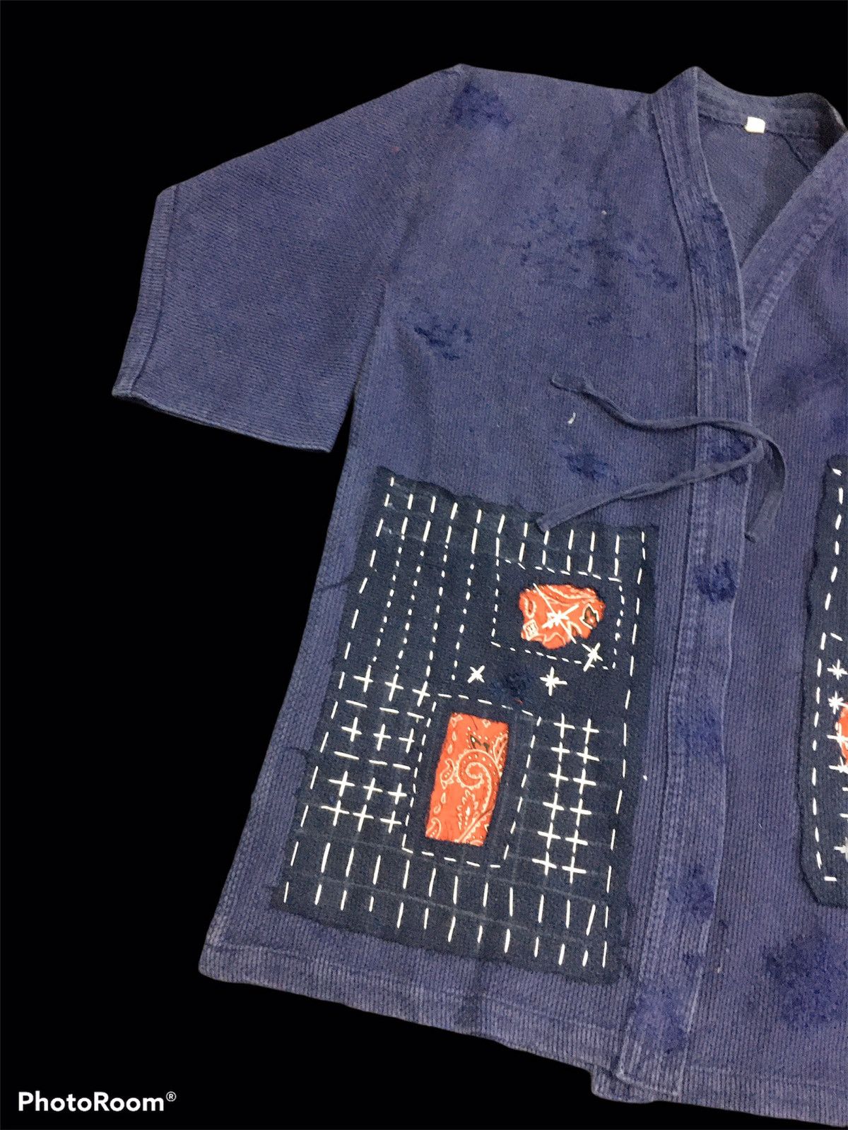 Japanese Brand Indigo Dyed Sashiko Boro Noragi Inspired VISVIM | Grailed