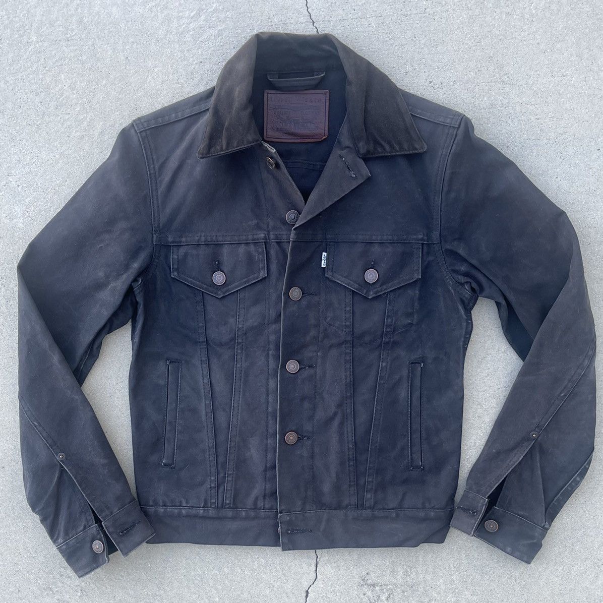 Vintage Vintage Levi’s Filson Type 3 Waxed Cotton Black Trucker XS/S ...