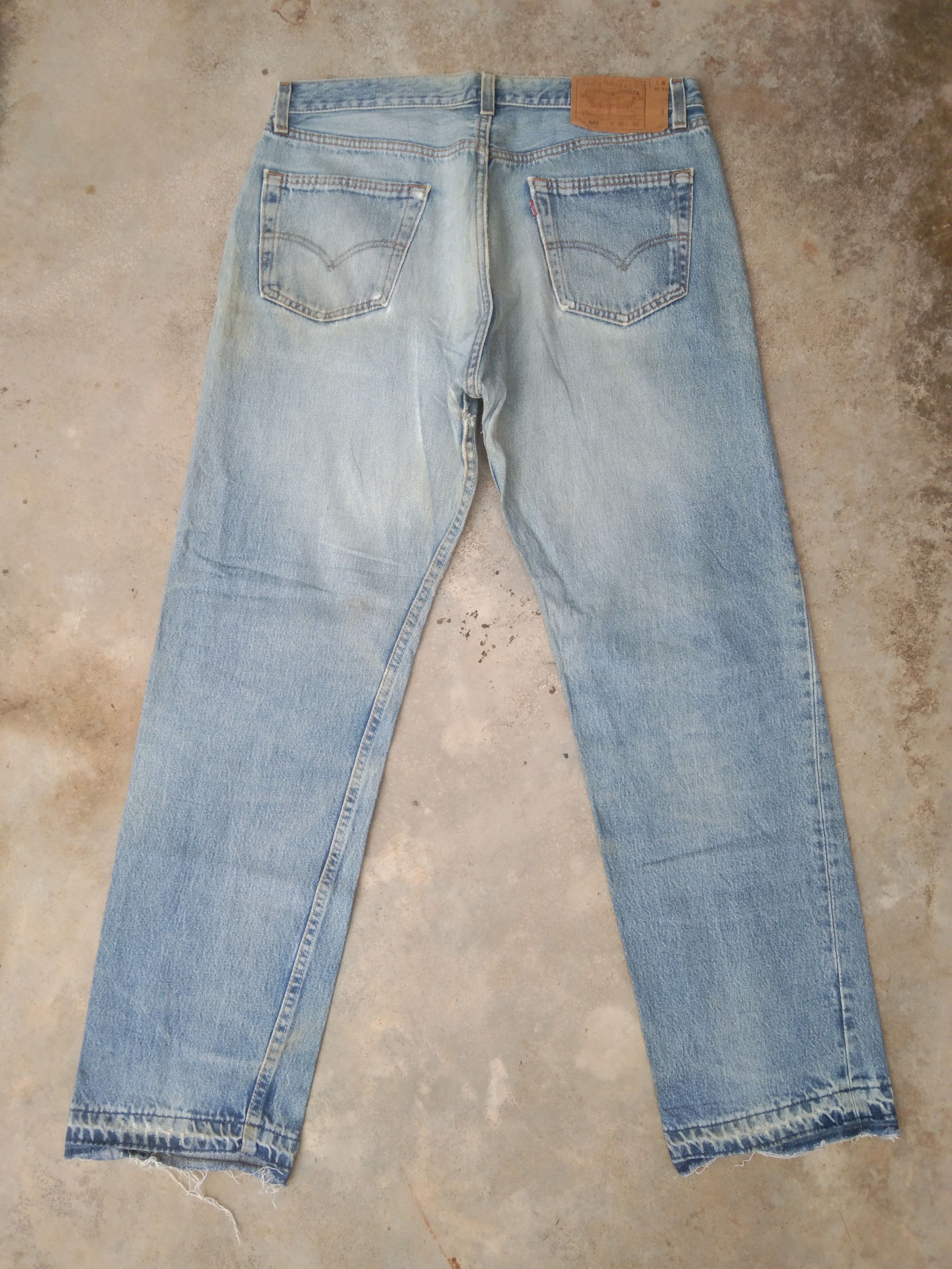 Levi's × Streetwear × Vintage 90s Vintage Levi's 501 Made In USA Dirty Distressed Jeans | Grailed
