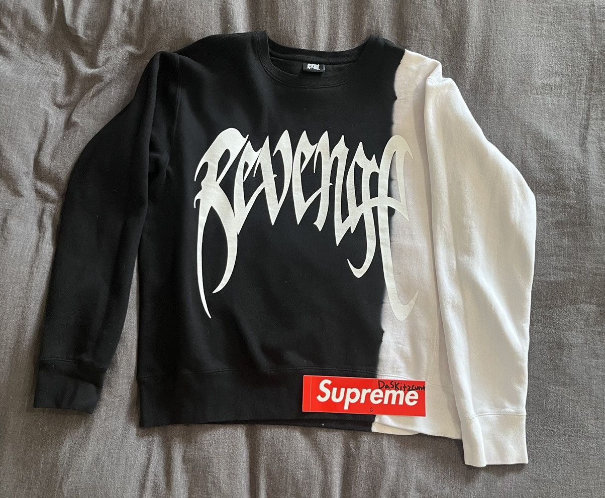 Revenge Revenge split crewneck sweater. | Grailed
