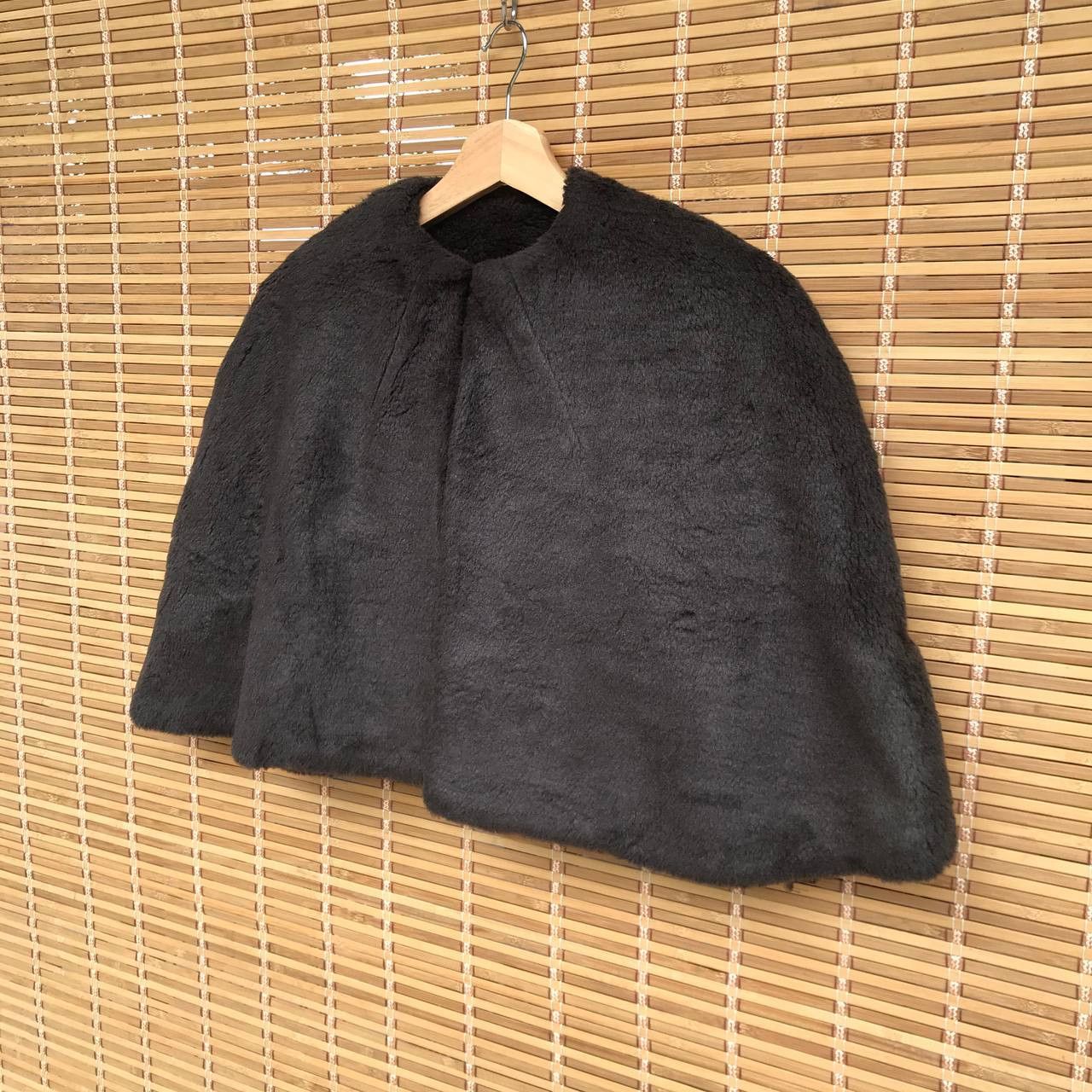 Yohji Yamamoto Vintage 1990s Yohji Yamamoto faux fur bolero cloak cape ...