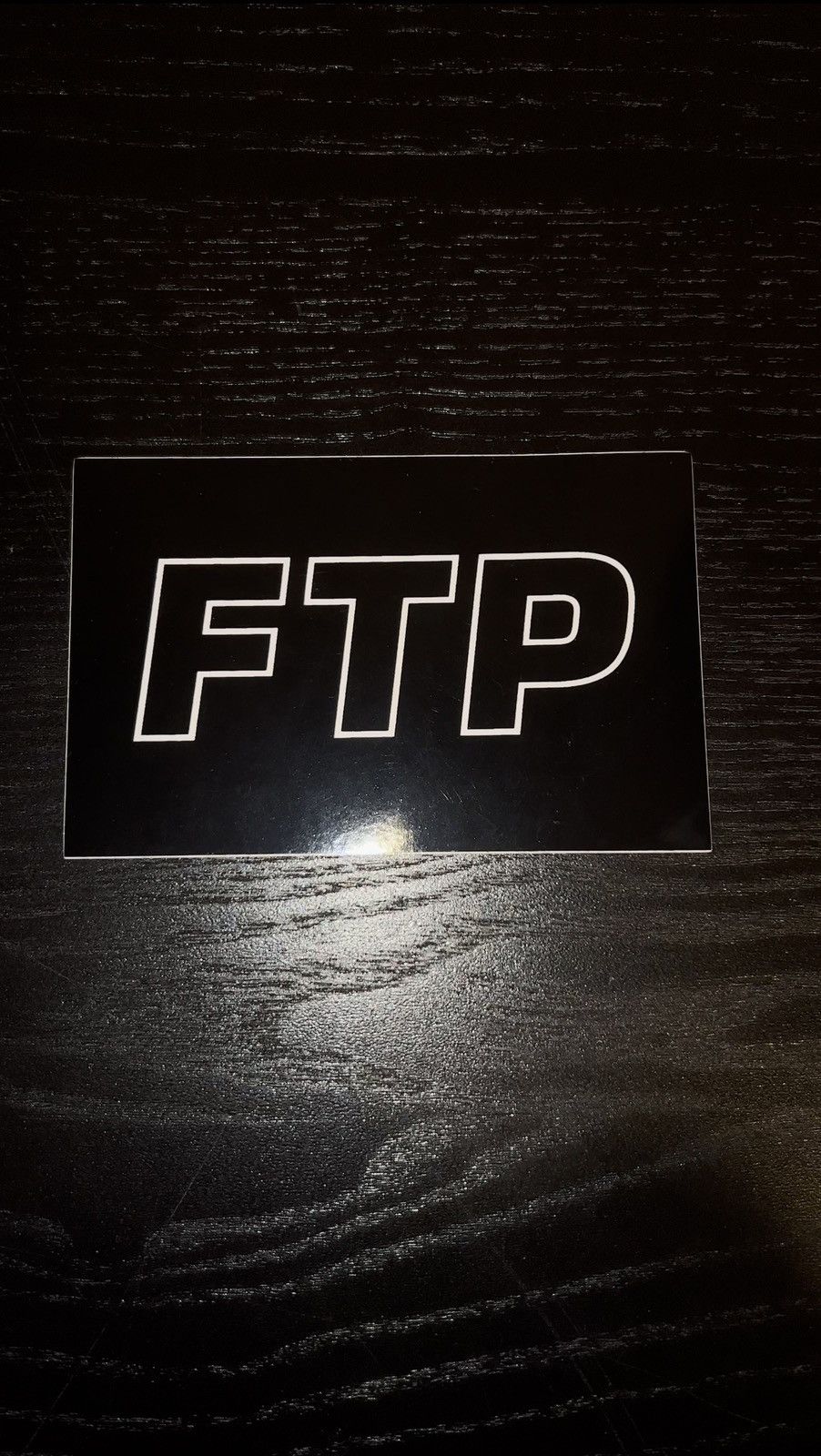 Fuck The Population FTP Box Logo Sticker Black | Grailed