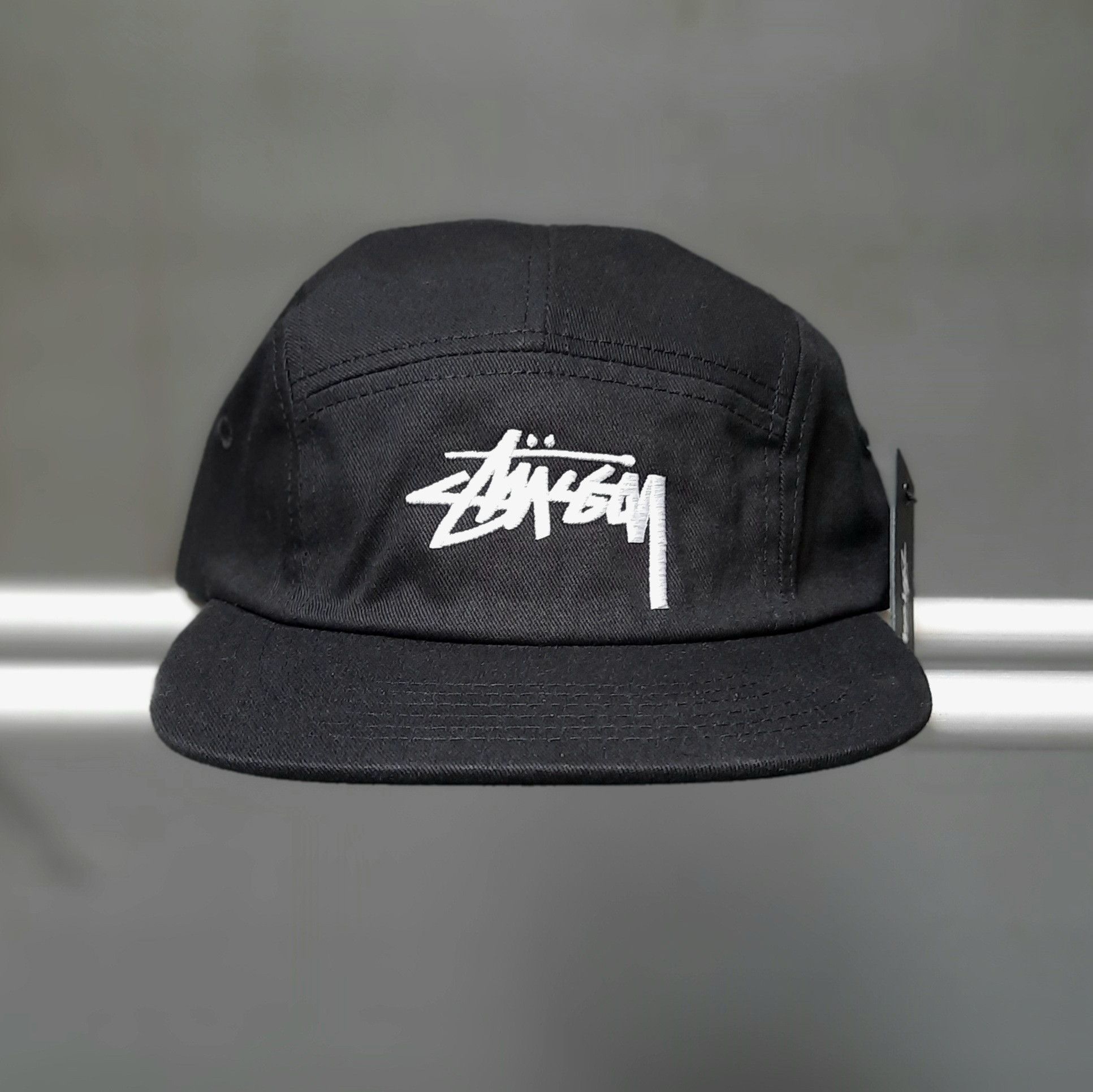 Streetwear × Stussy Stussy 5 Panel Cap Black | Grailed