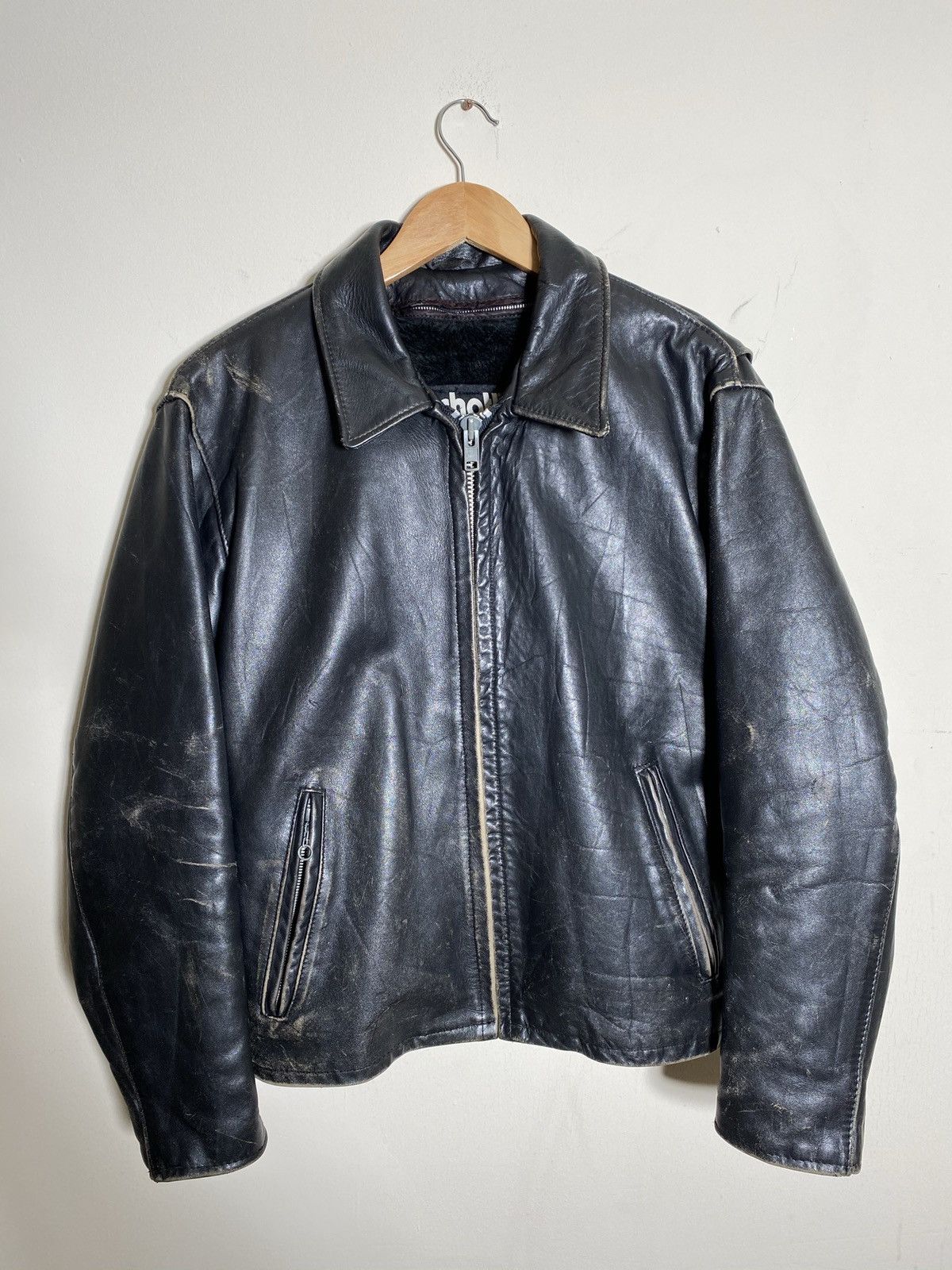 Schott × Vintage Vintage 1994 Naked Cowhide 152 Leather Jacket | Grailed
