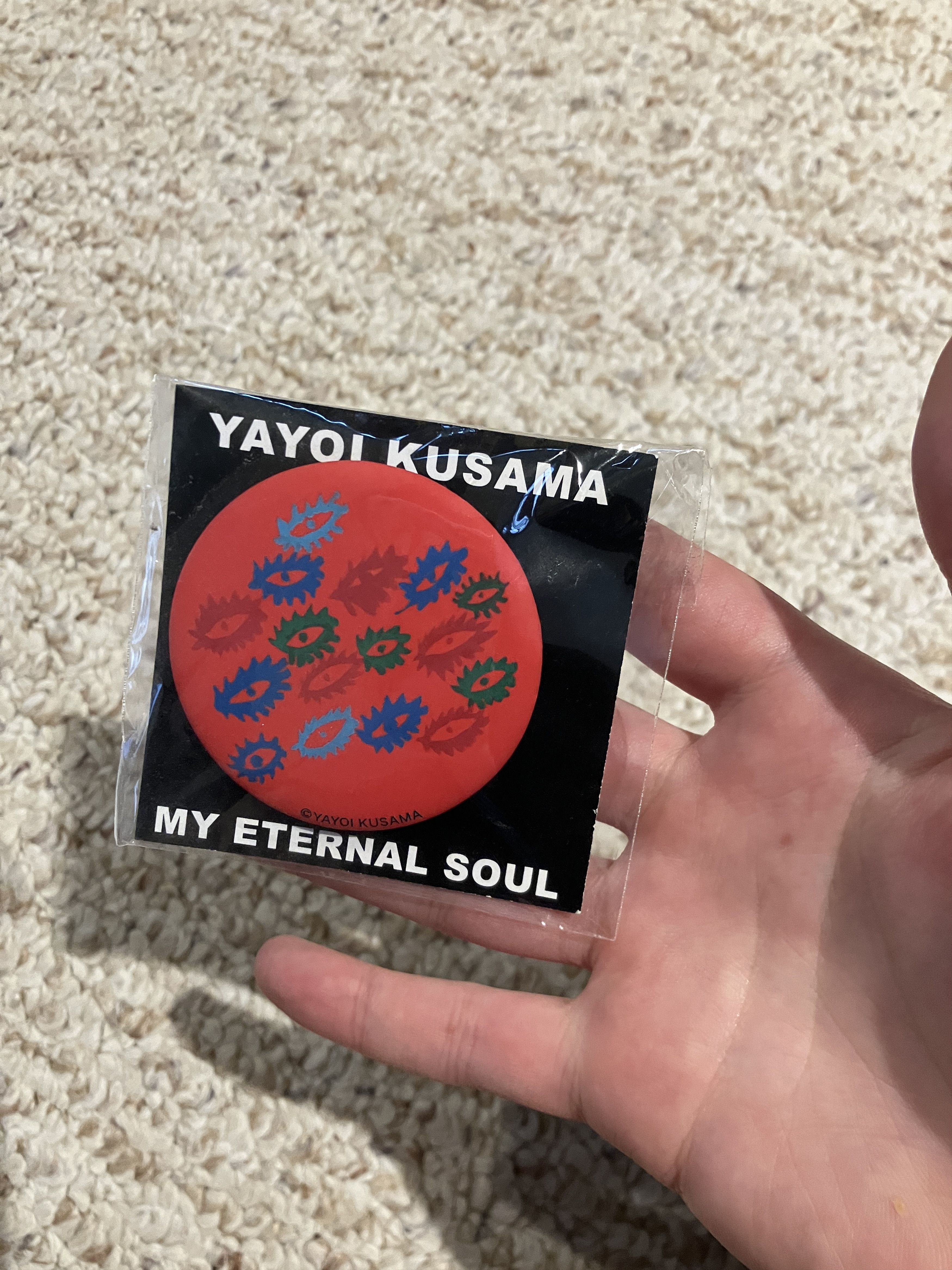 Art Yayoi Kusama MY ETERNAL SOUL Pin | Grailed