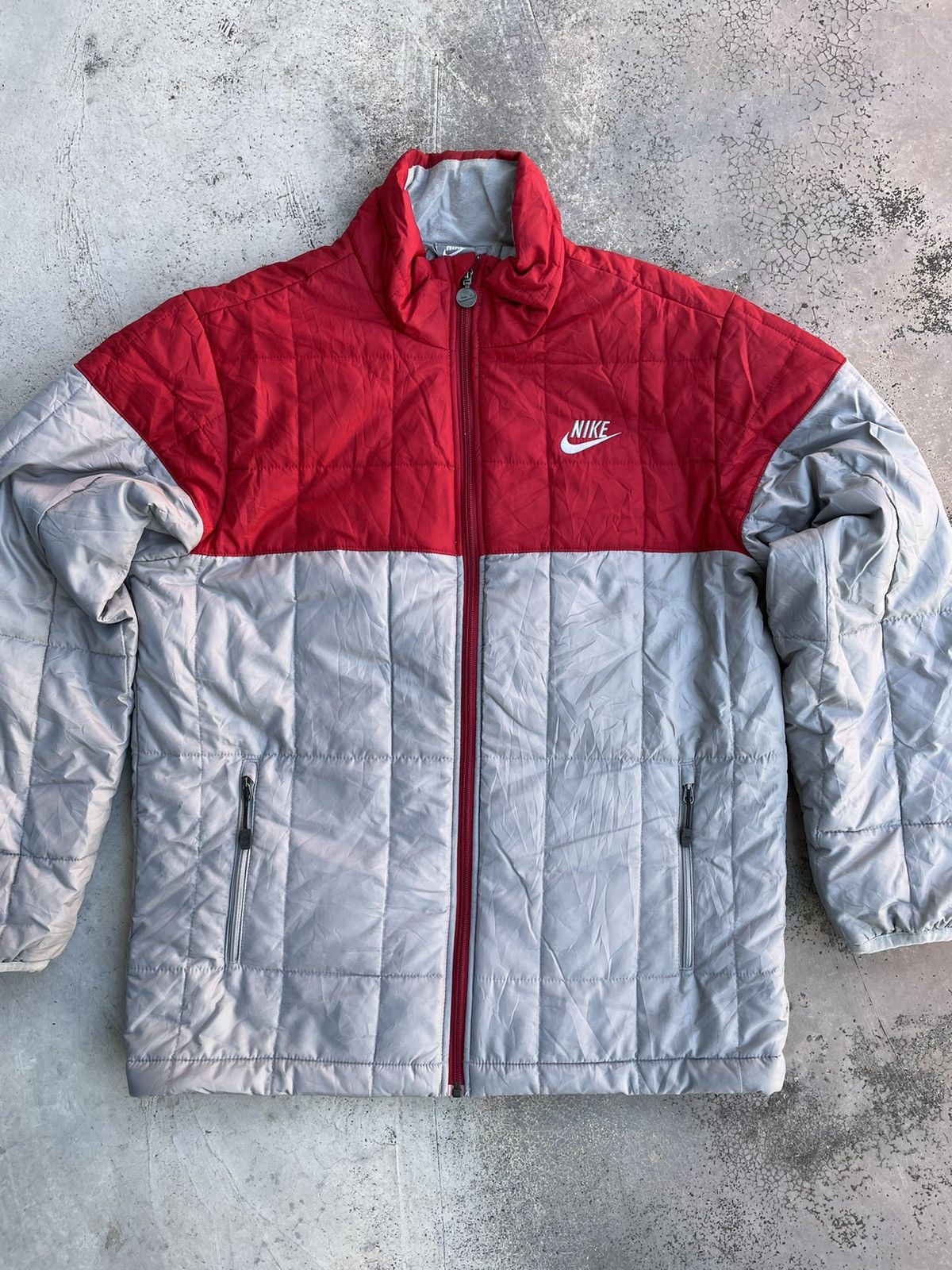 Nike 🔥NIKE Fiery Red Padding Jacket🔥 | Grailed