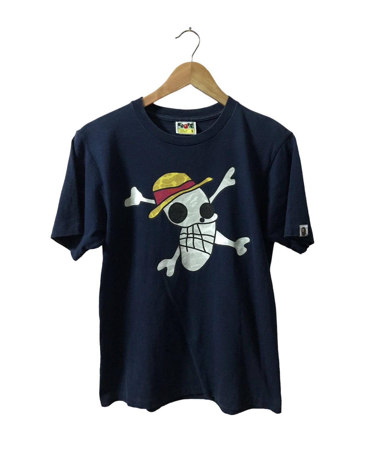Bape × One Piece Bape x One Piece Jolly Roger Tee | Grailed