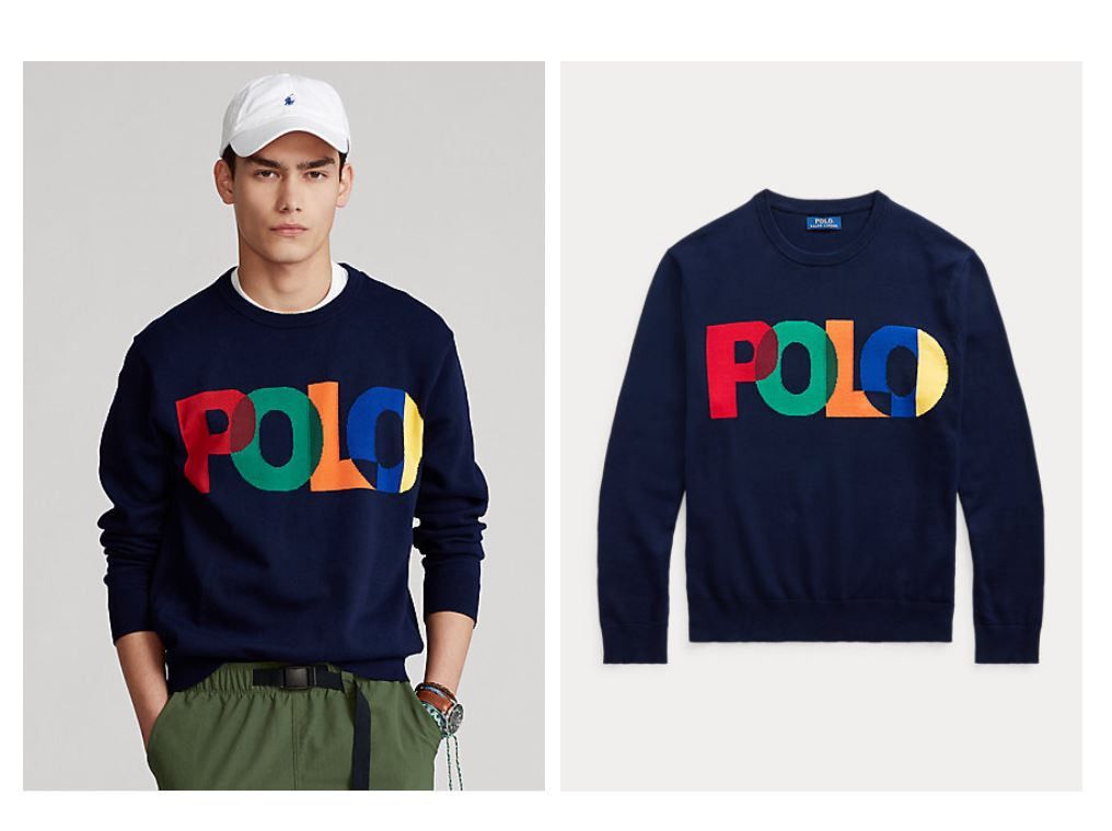 Polo Ralph Lauren Polo Ralph Lauren Multi Color POLO Spell out Sweater ...