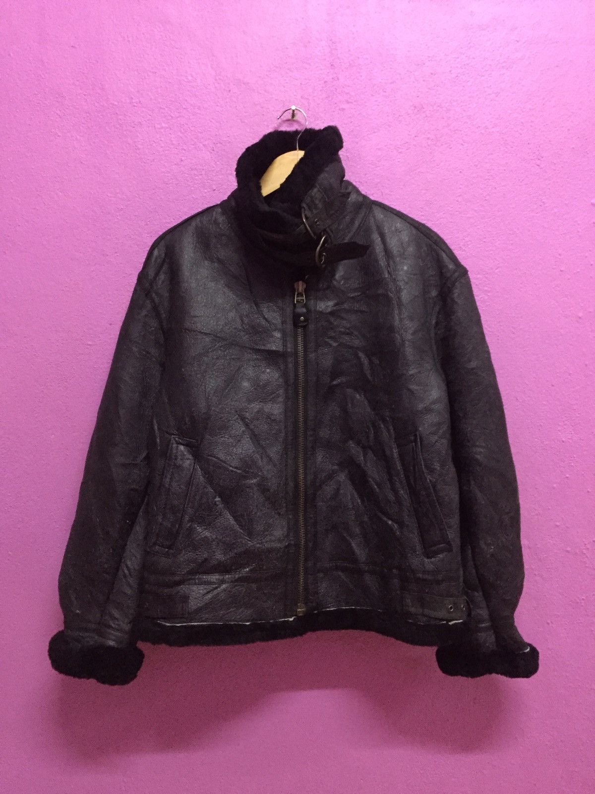 B 3 × Leather Jacket × Military Type B - 3 Military Air Force Us Army ...