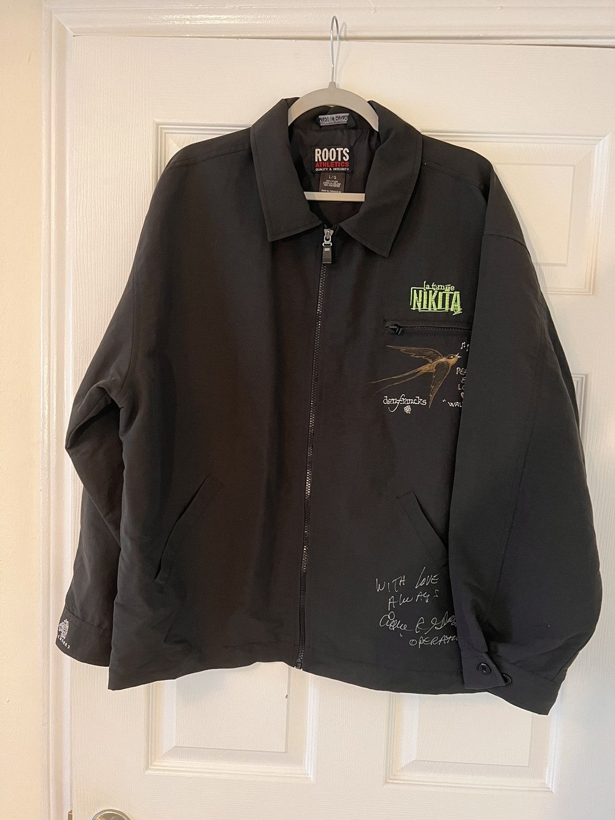 Vintage 90s La Femme Nikita Cast jacket SIGNED BY STAR ACTORS! | Grailed