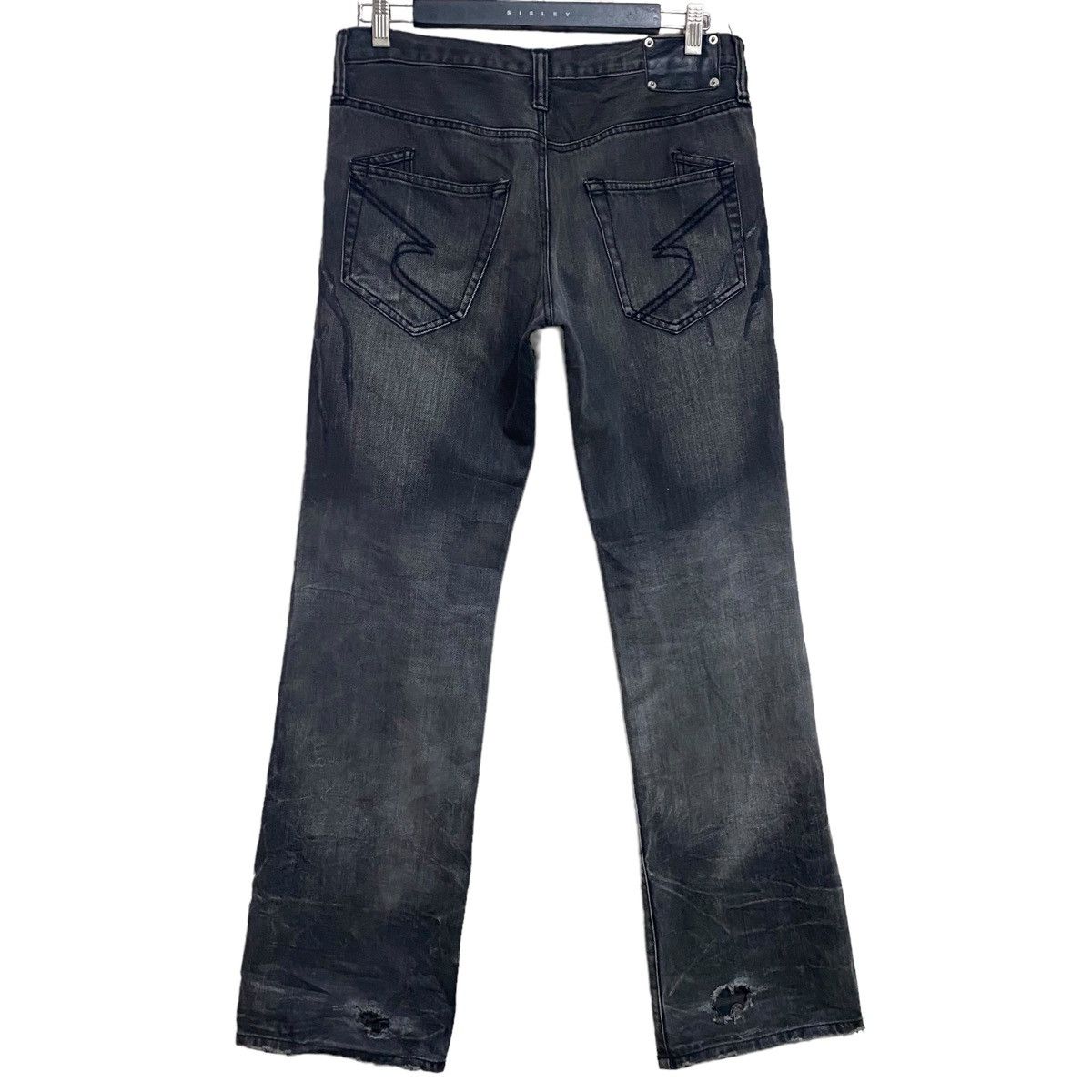 Japanese Brand SEMANTIC DESIGN Tribal Denim Flare Jeans | Grailed