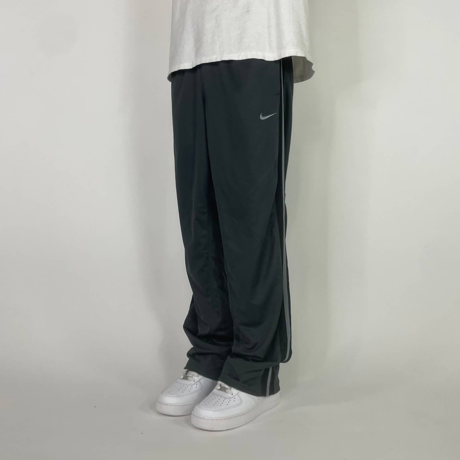 Nike Super Sick Y2k Dark Gray Nike Drill Streetwear Sweatpants | Grailed