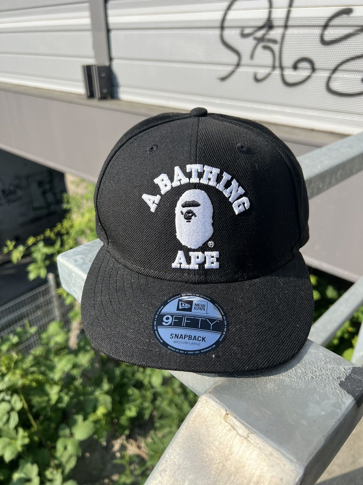 Bape × New Era Bape New Era College Logo Snapback Cap | Grailed