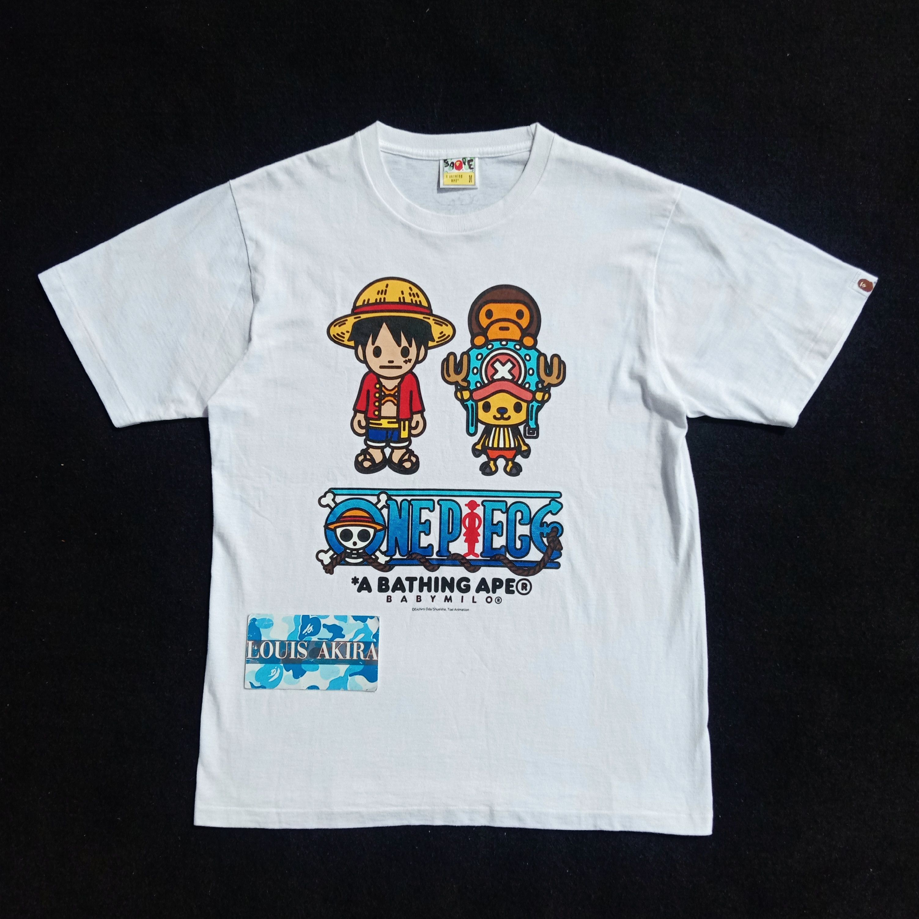Bape 2017 Bape x One Piece Luffy & Chopper Tee | Grailed